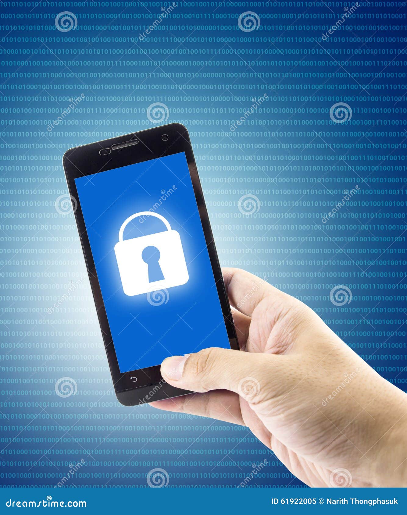 Modern Smartphone with Mobile Security Application Interface Stock ...