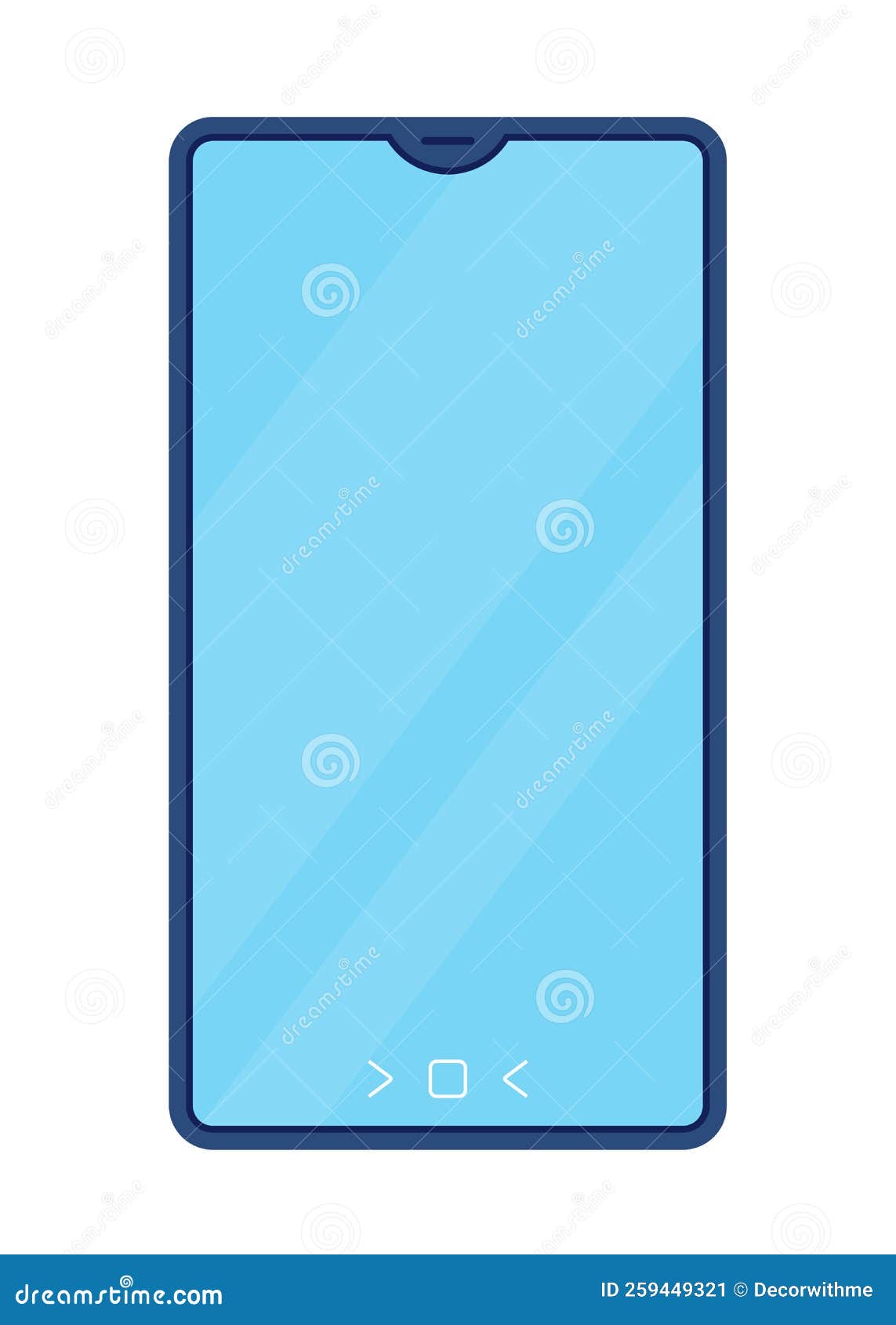 Modern Smartphone - Modern Flat Design Style Single Isolated Image ...