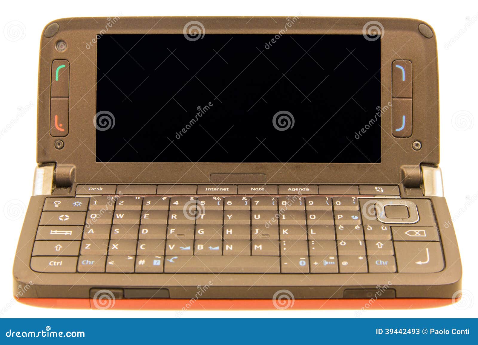 Modern Smartphone with Qwerty Keyboard Stock Image - Image of ...