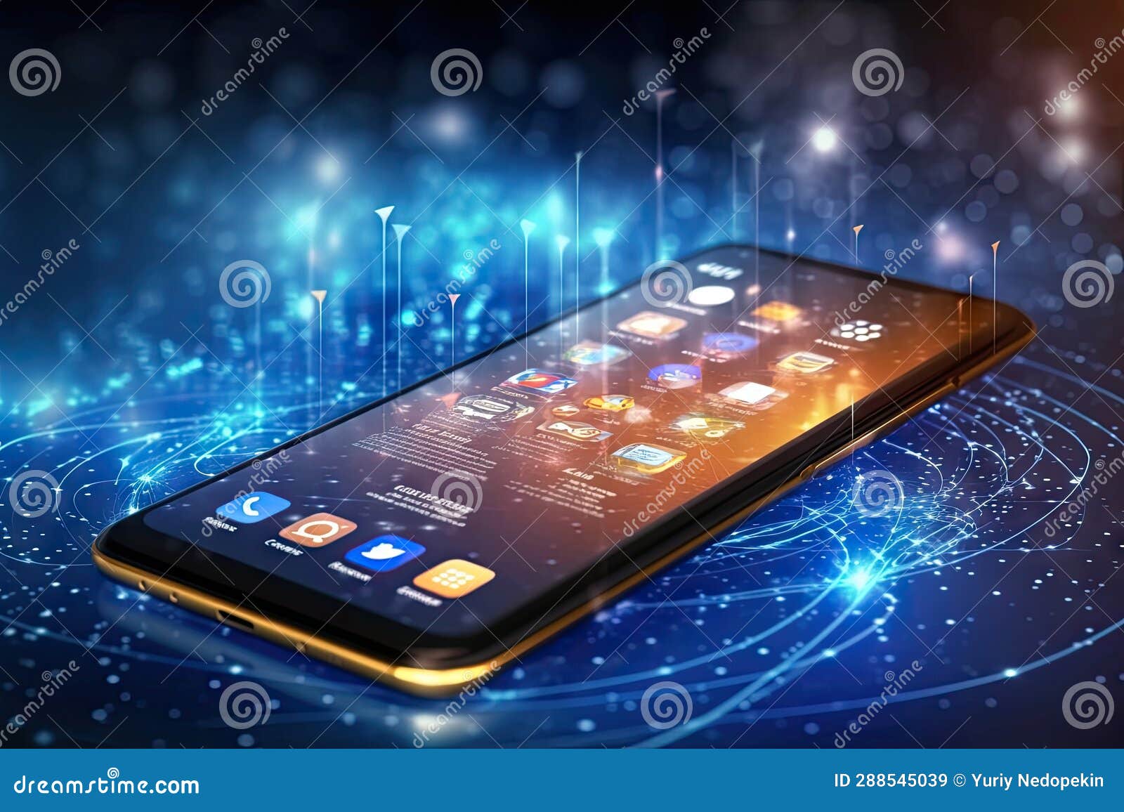 Modern Smartphone Representing the Convergence of Cutting-edge ...