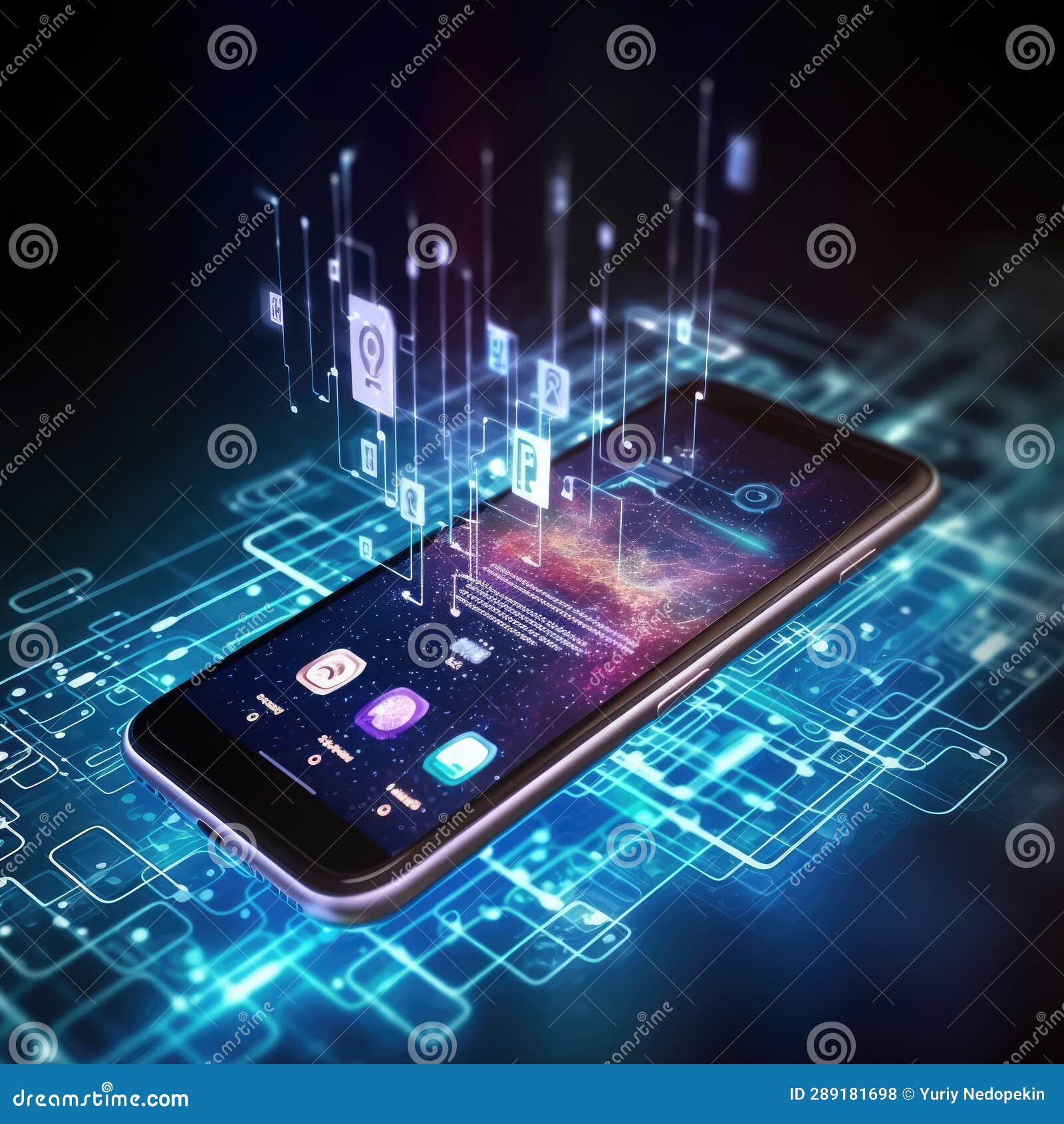 Modern Smartphone Representing the Convergence of Cutting-edge ...