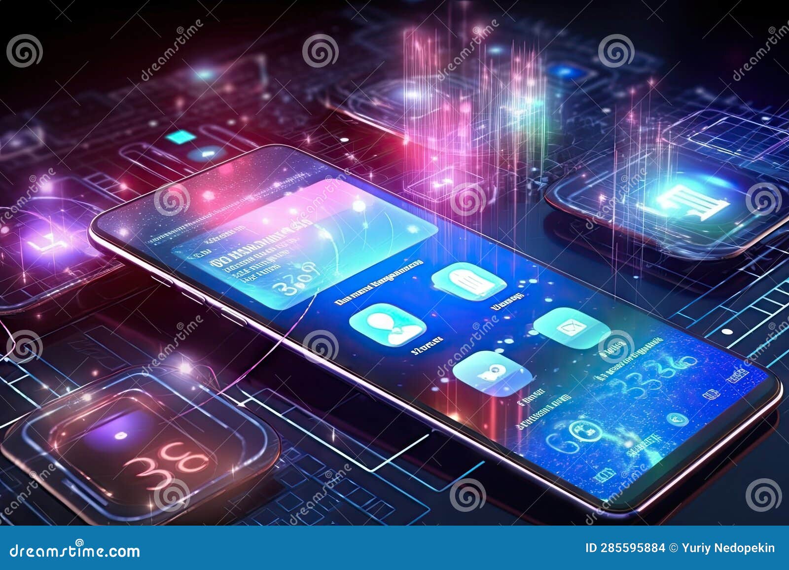 Modern Smartphone Representing the Convergence of Cutting-edge ...