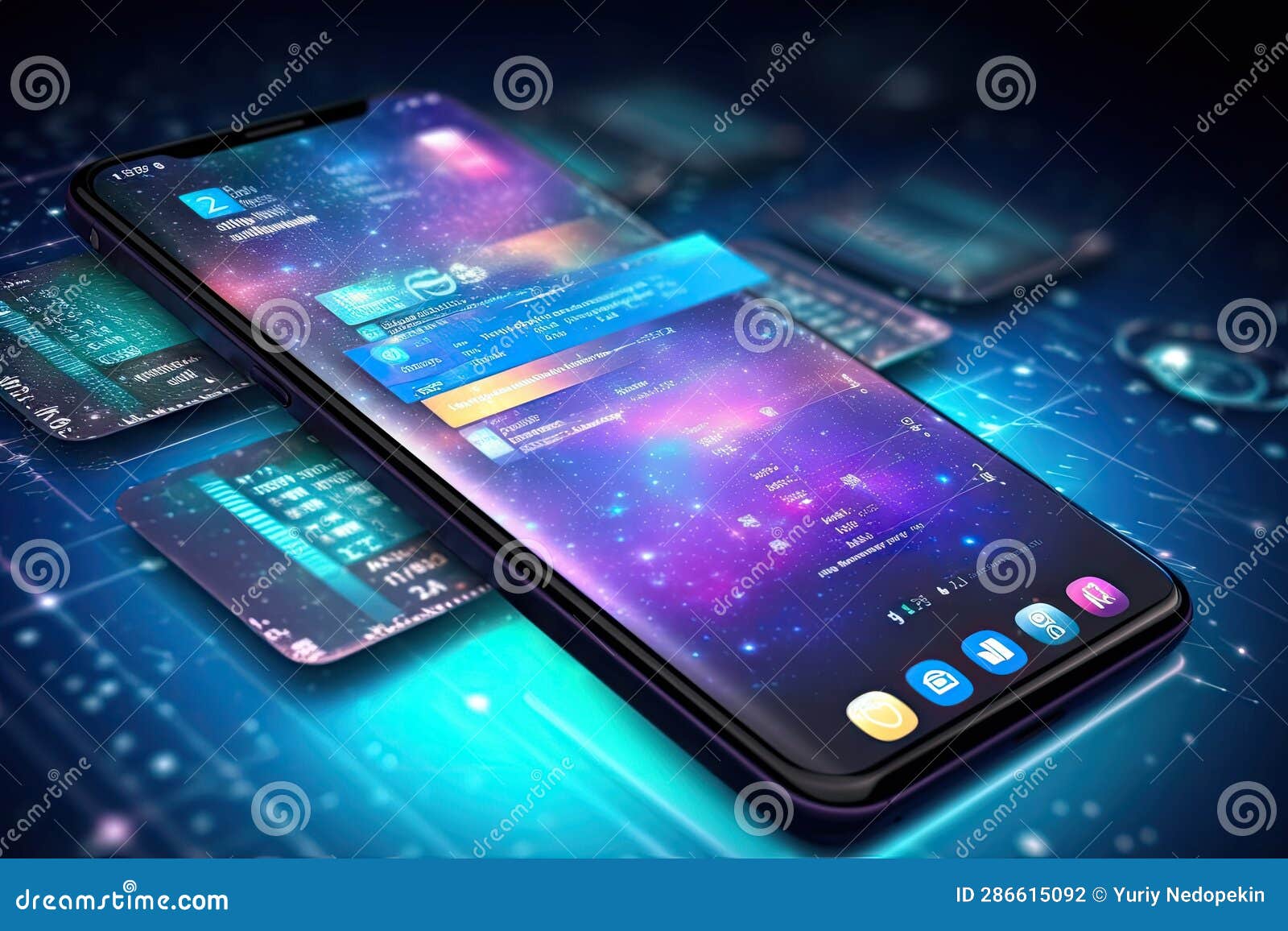 Modern Smartphone Representing the Convergence of Cutting-edge ...