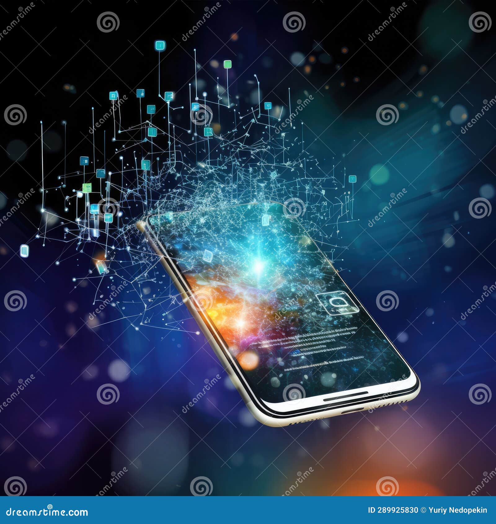 Modern Smartphone Representing the Convergence of Cutting-edge ...