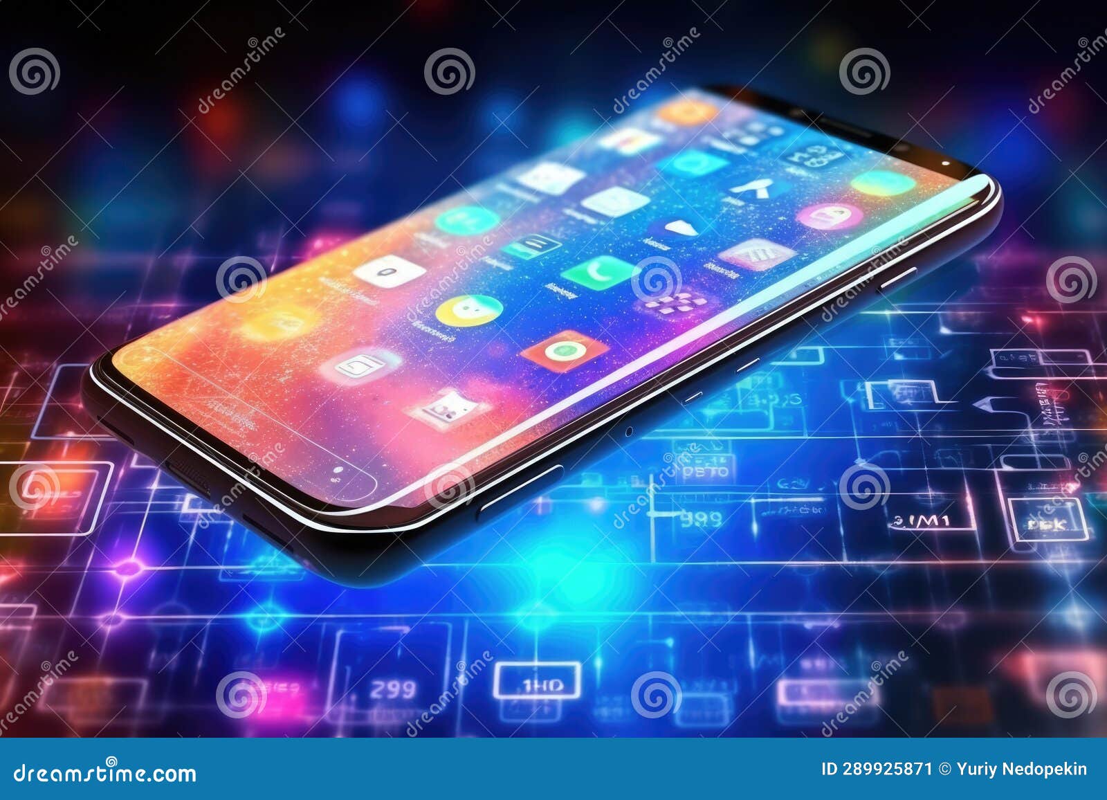 Modern Smartphone Representing the Convergence of Cutting-edge ...