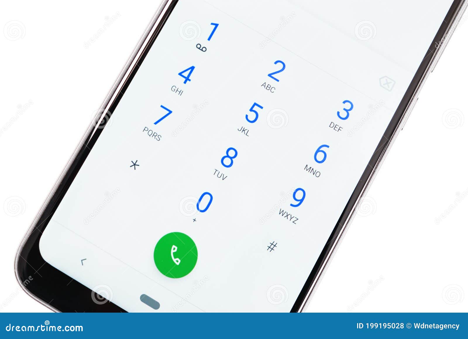 Calling Screen on the Smartphone Stock Photo - Image of connect, number ...