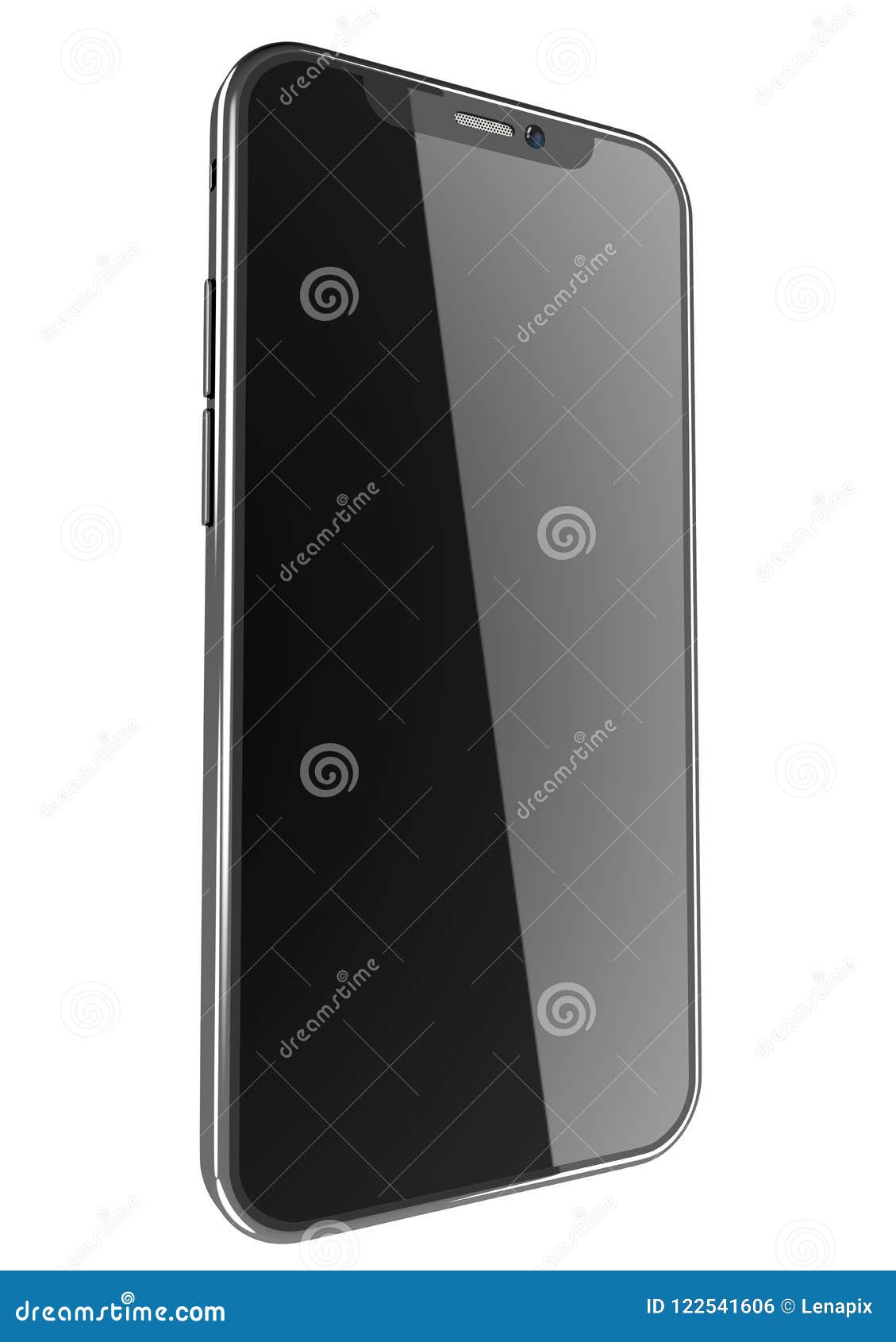 Modern Smartphone with Turned Off Screen Stock Illustration ...