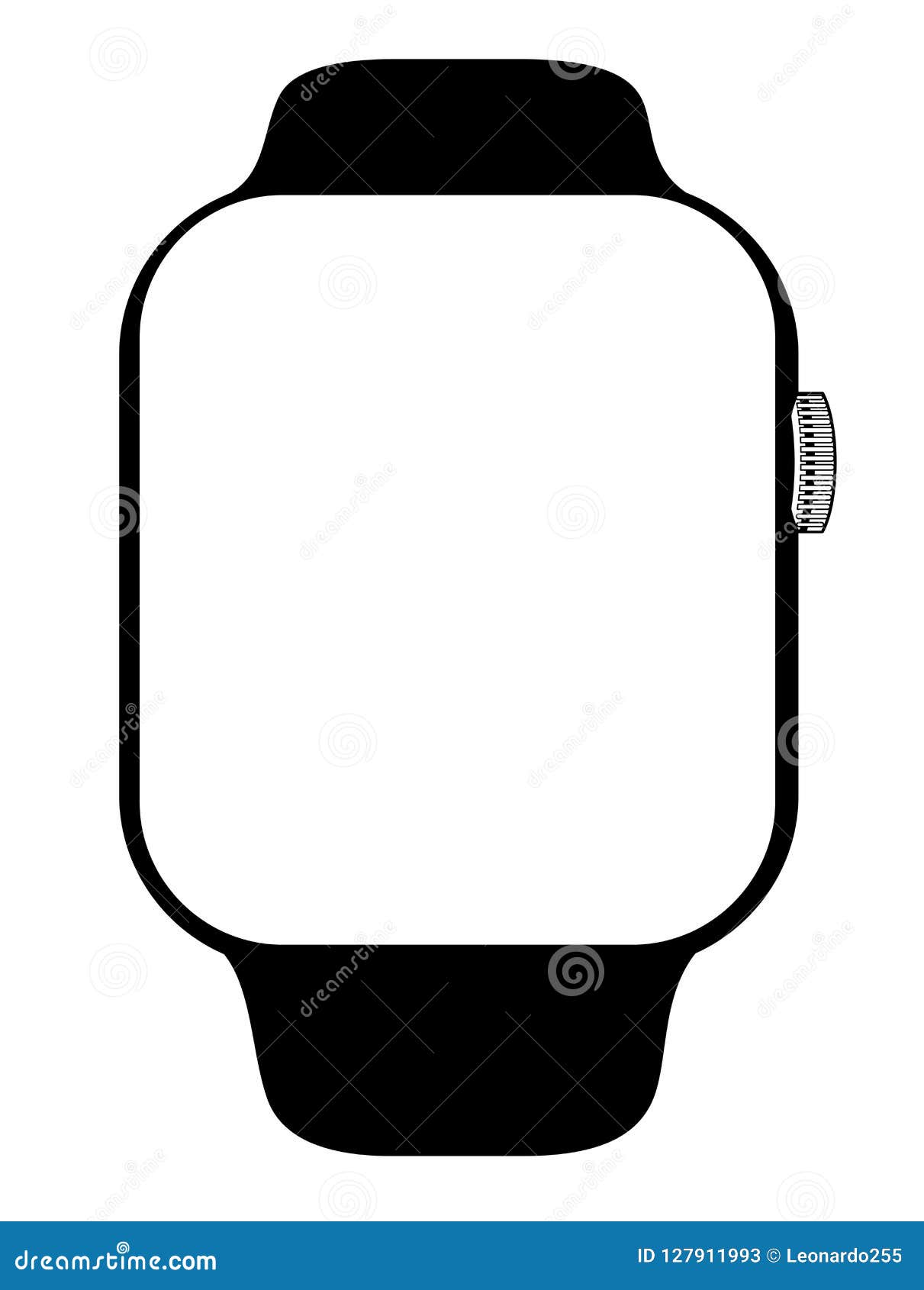 Modern smartwatch design stock vector. Illustration of accessory ...