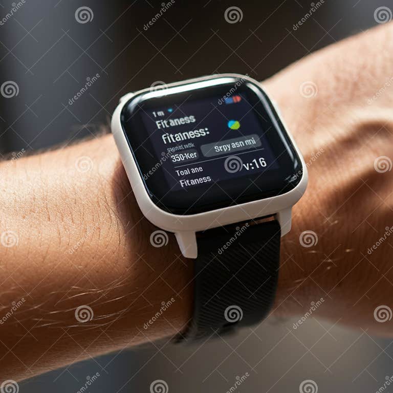 Sleek Smartwatch with Fitness Tracking Display – Modern Technology and ...
