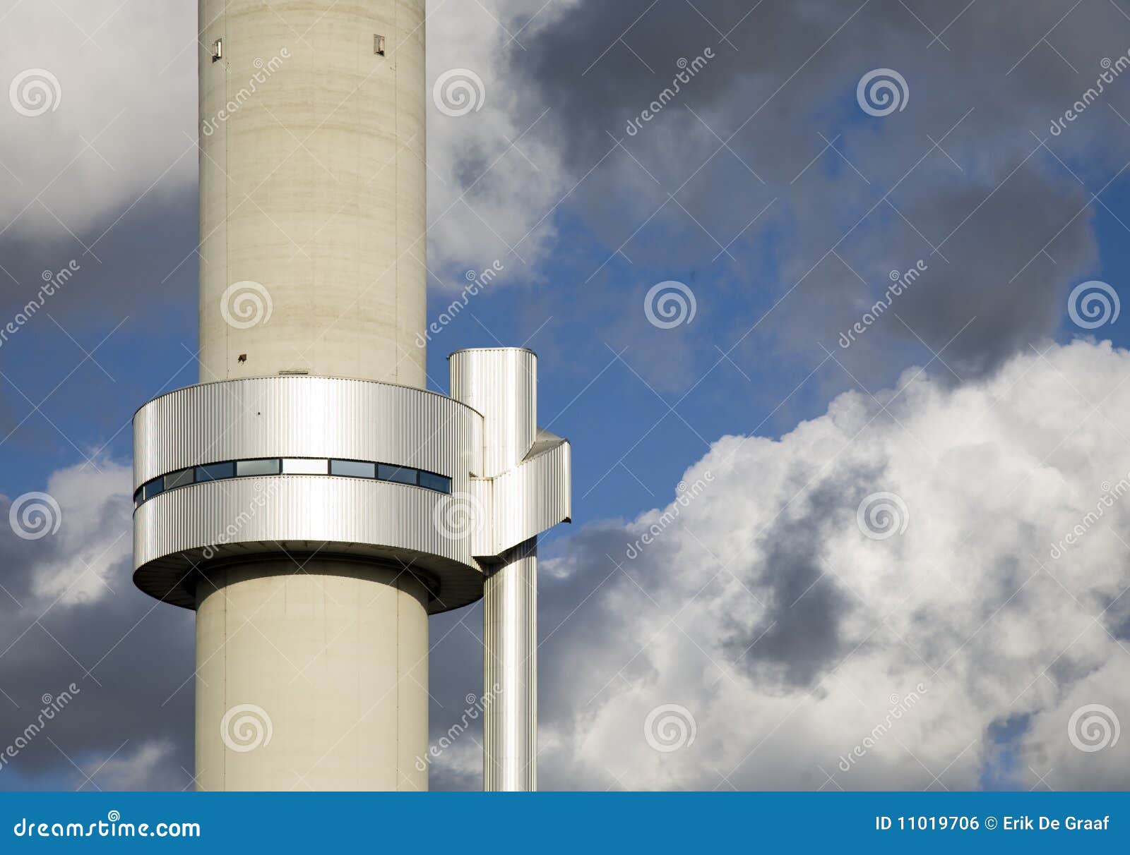 Modern smokestack stock photo. Image of utilizing, incinerator - 11019706