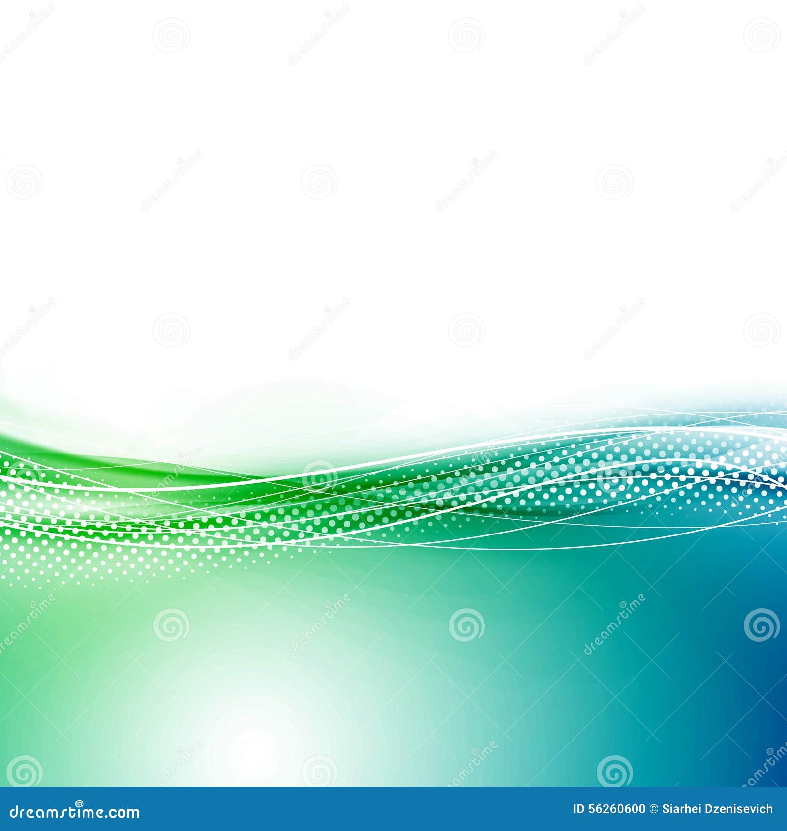 Modern Smooth Abstract Soft Wave Dotted Border Stock Vector ...