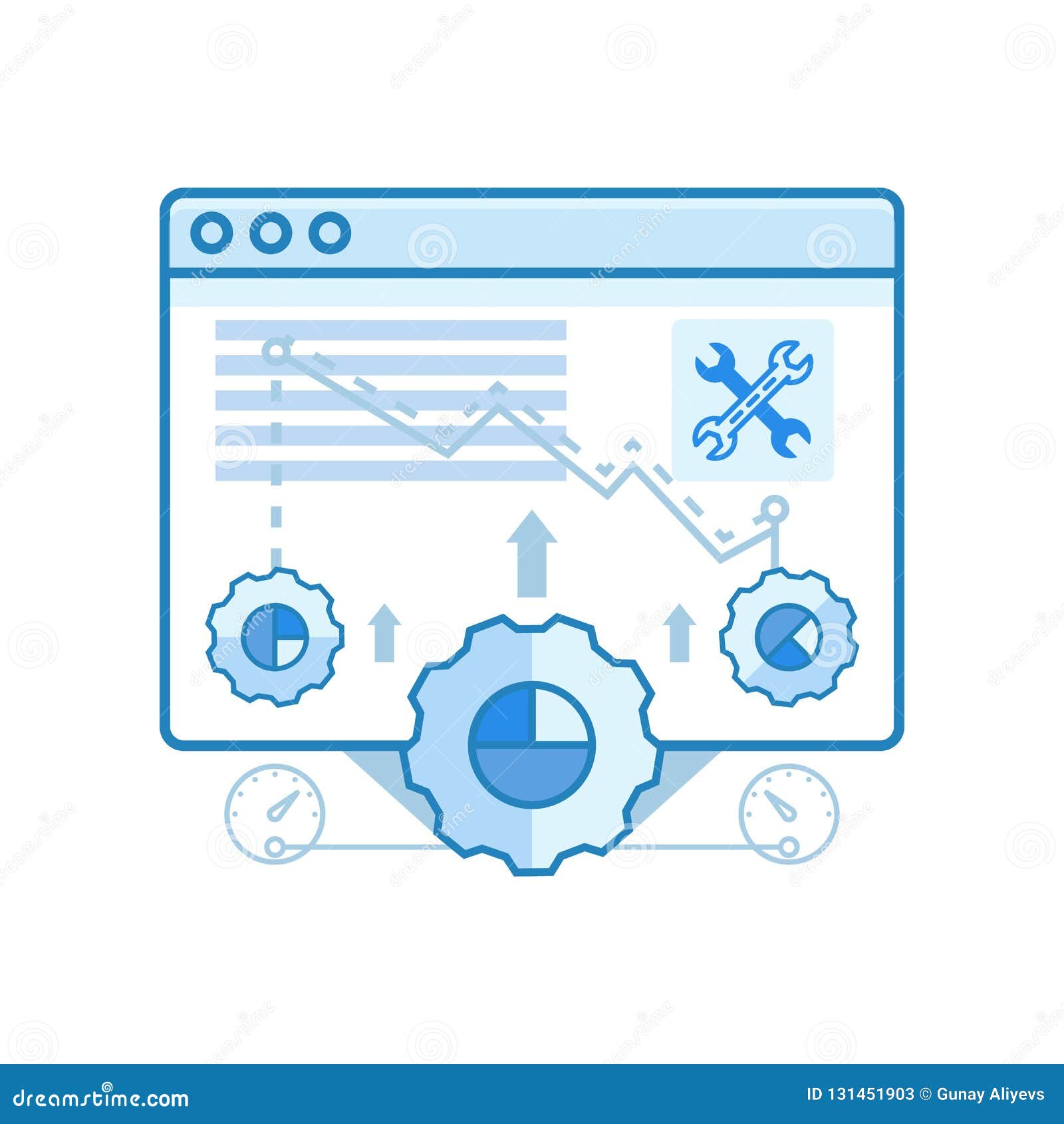 Modern Smooth Web Browser, Optimization, Settings Design Icons for Web ...