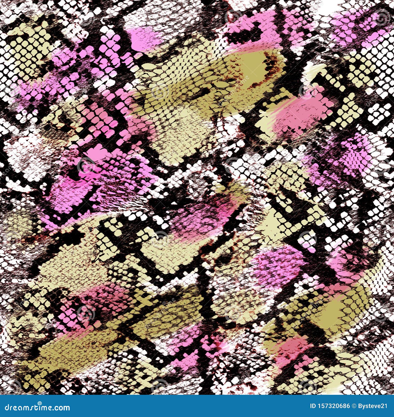 Modern Snake Skin for Print Colored Pattern Stock Illustration ...
