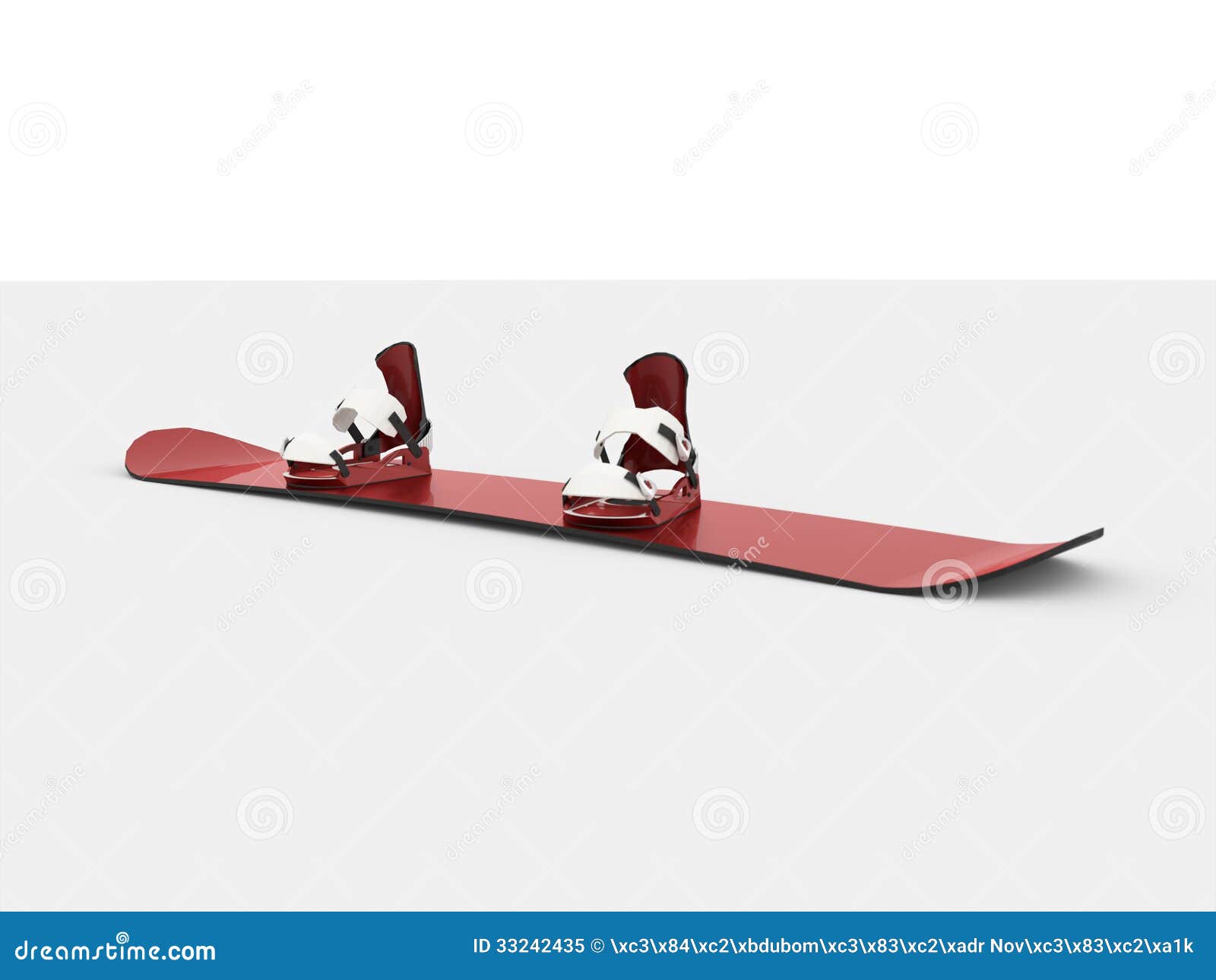 Modern snowboard red color stock illustration. Illustration of ...