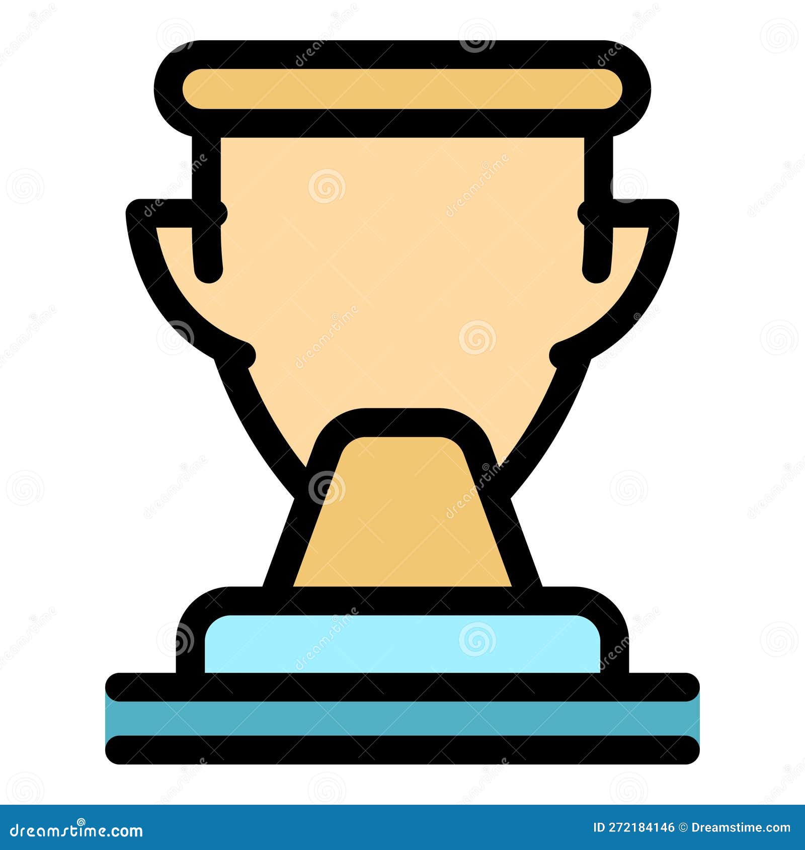Modern Soccer Cup Icon Vector Flat Stock Vector - Illustration of game ...