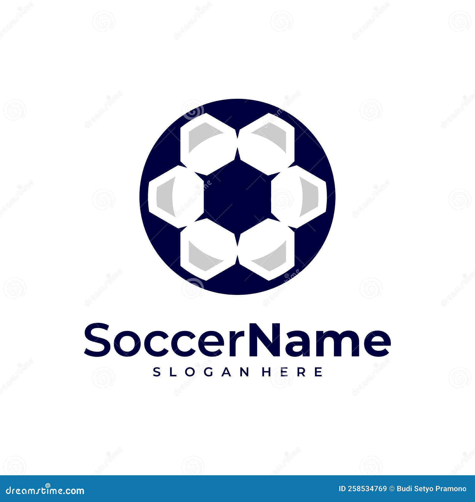 Modern Soccer Logo Template, Football Logo Design Vector Stock ...