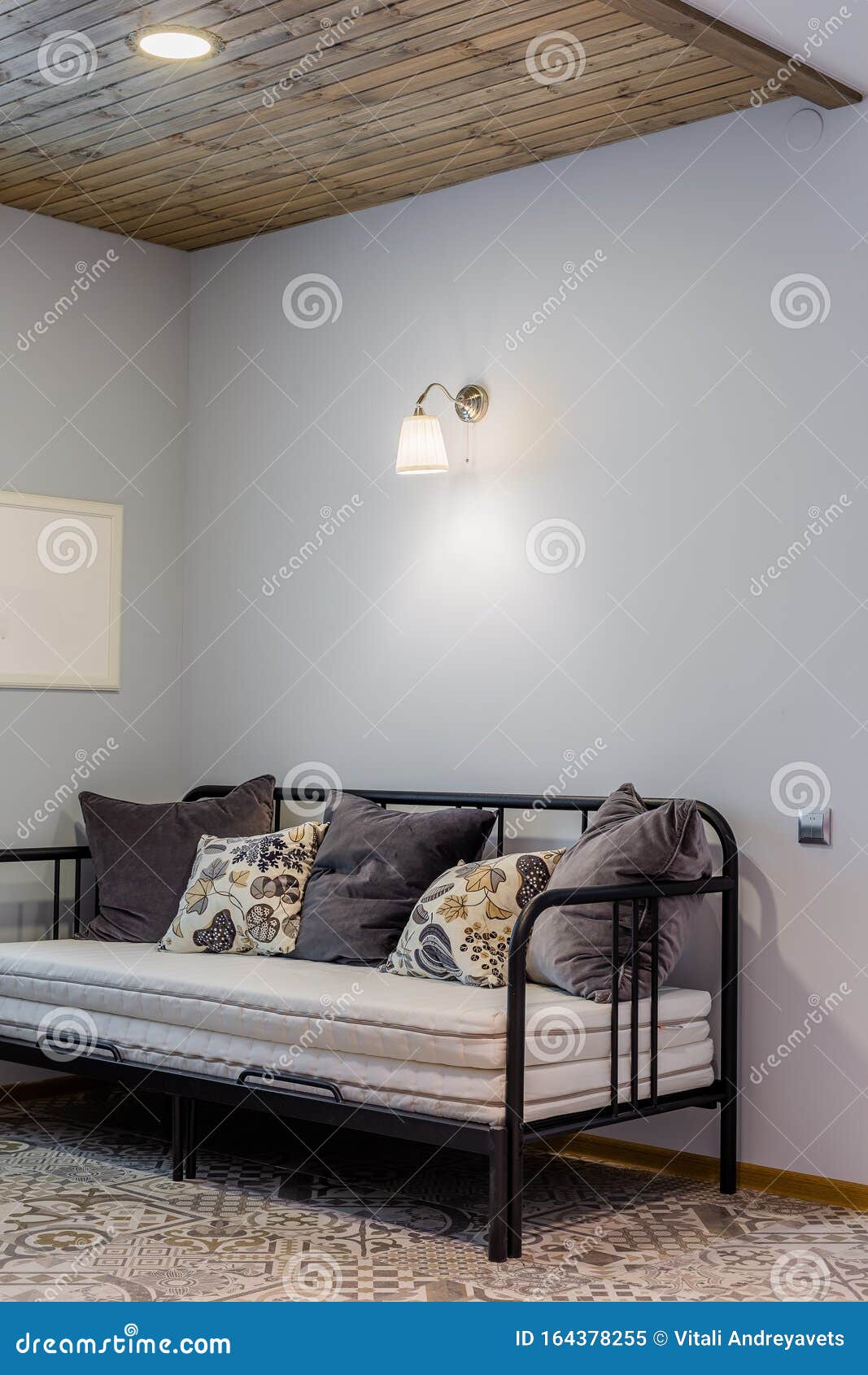 Modern Sofa in the Interior of the House. Stock Image - Image of ...