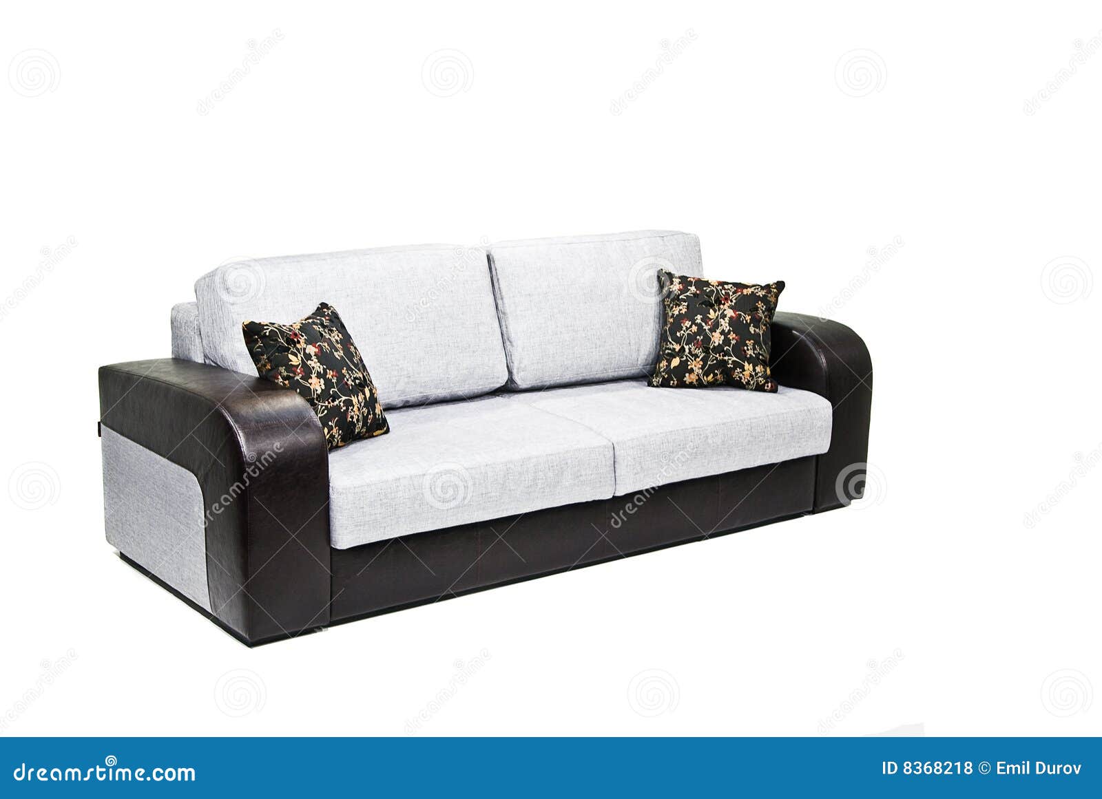 Modern Sofa Isolated on White Stock Photo - Image of elegance, soft ...