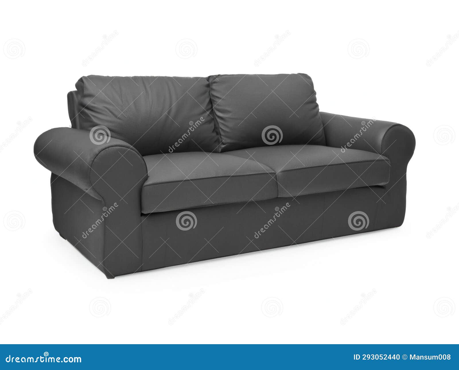 Modern Sofa Isolated on a White Background Stock Photo - Image of room ...