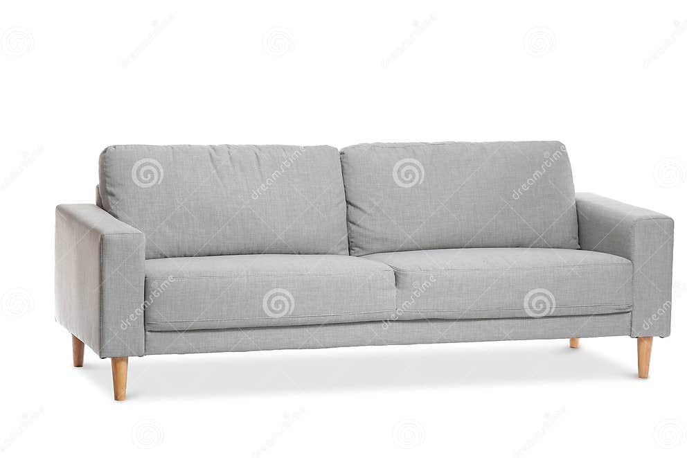 Modern Sofa on White Background Stock Photo - Image of relax, seat ...