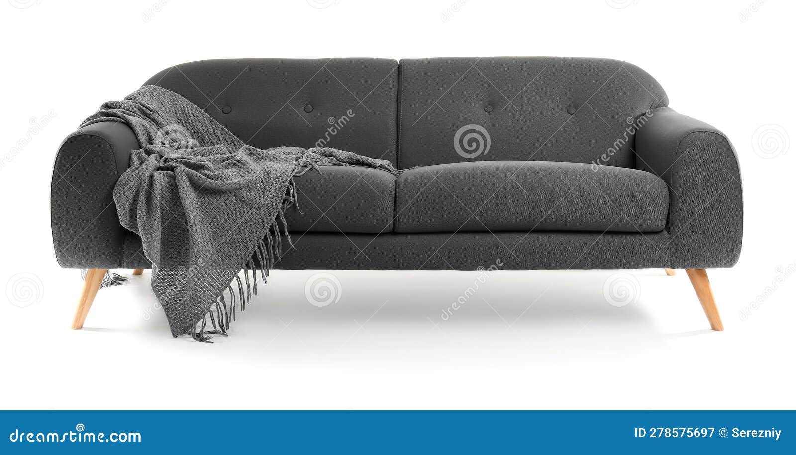Modern Sofa on White Background Stock Image - Image of style, domestic ...