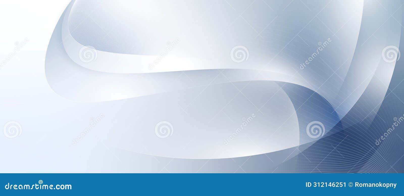 Modern Soft Pale Background with Wavy Shapes Stock Vector ...