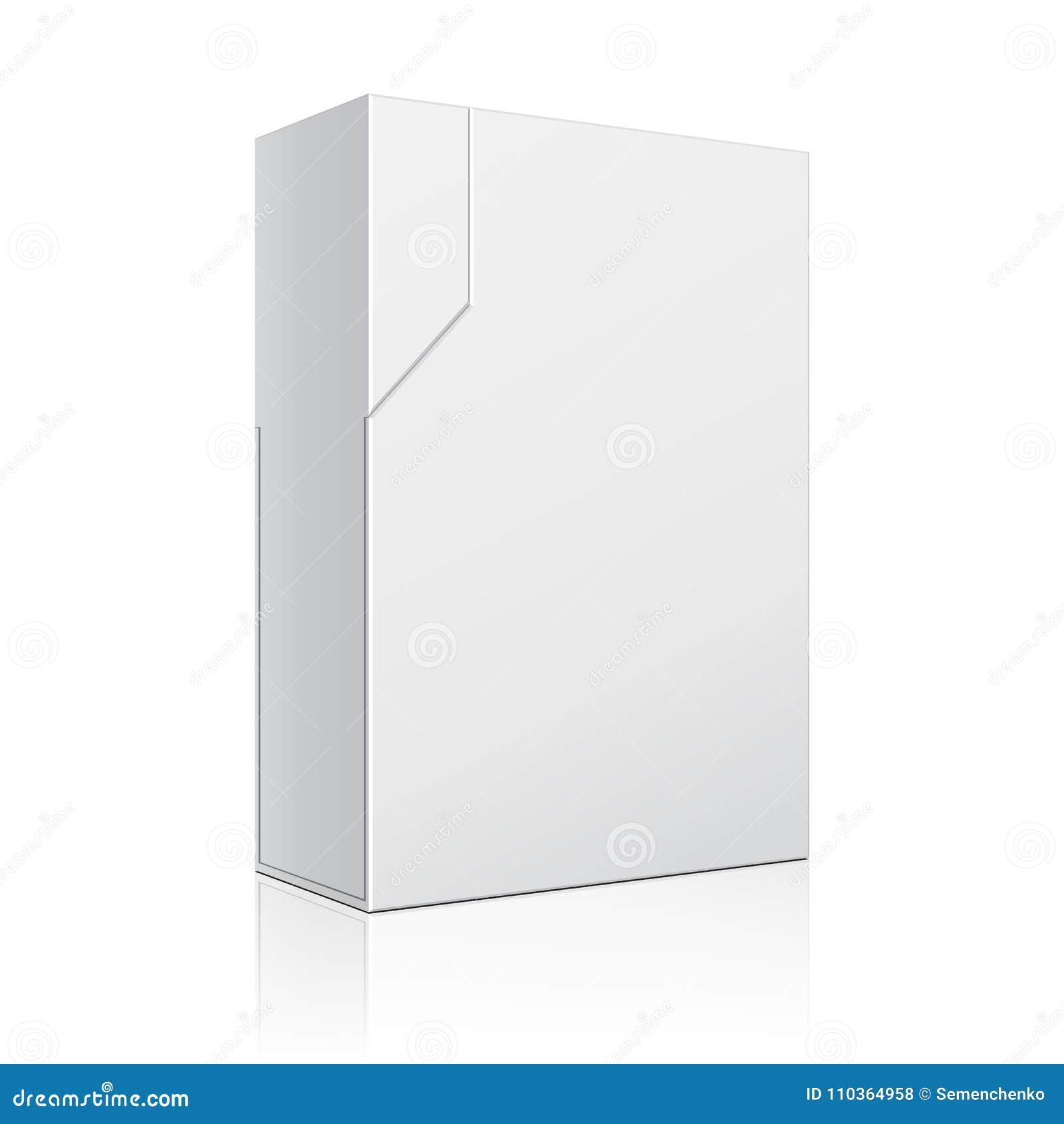 Modern Software Package Box for DVD, CD Disk or Other Your Product ...