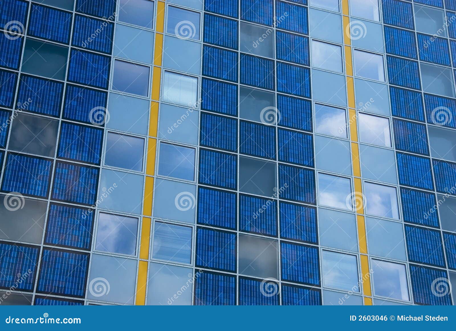 Modern Solar Cell at a Facade Stock Photo - Image of facade ...