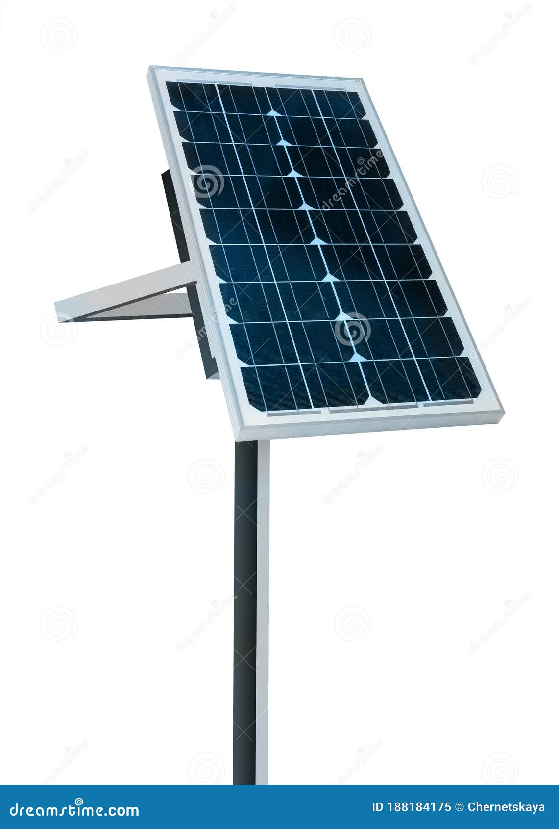 Modern Solar Panel Isolated. Alternative Energy Source Stock Image ...