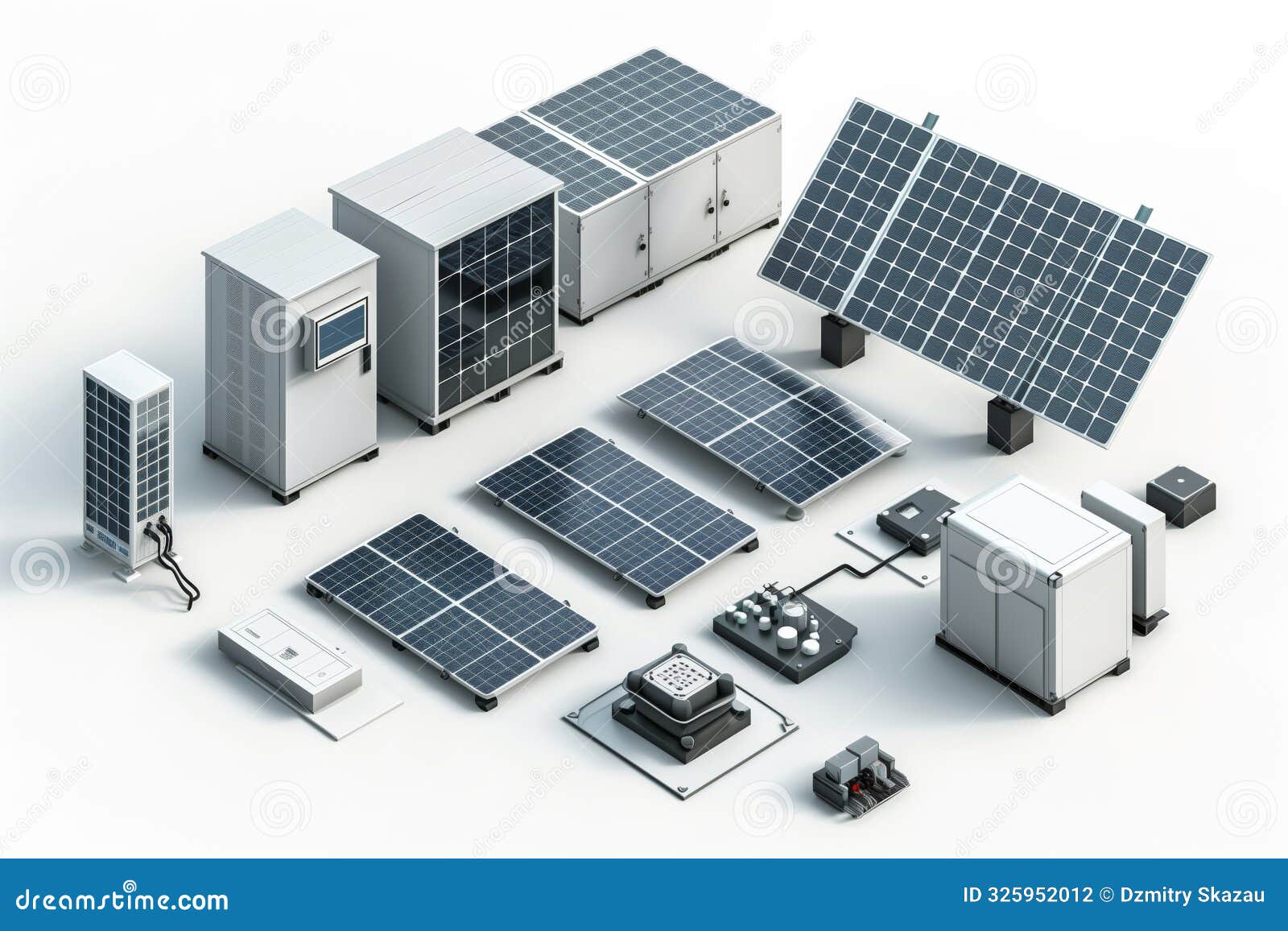 A Modern Solar Panel System for Sustainable Energy Generation Stock ...