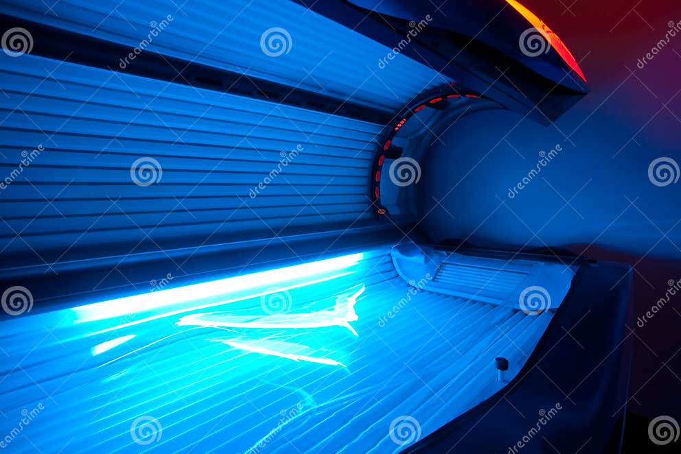 Modern solarium bed stock photo. Image of light, skin - 11788856