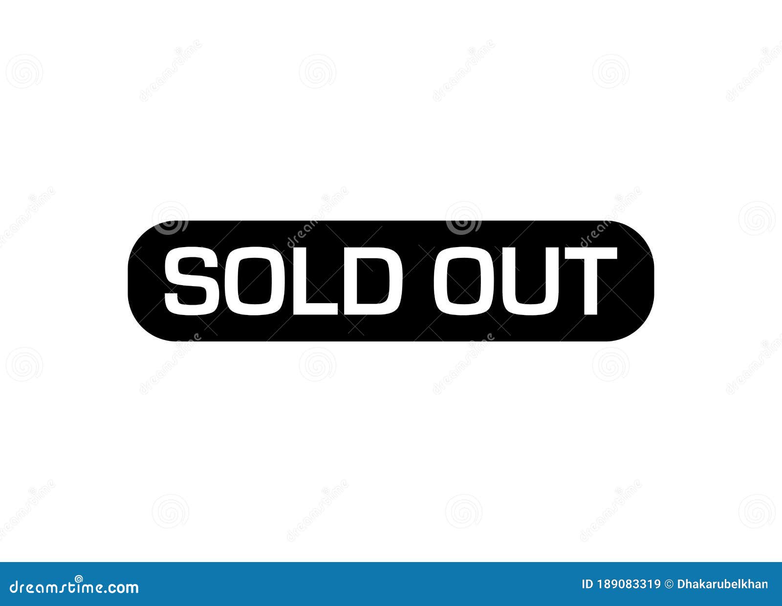 Modern Sold Out Stamp Vector Illustration, Sold Out Black Design Stock ...