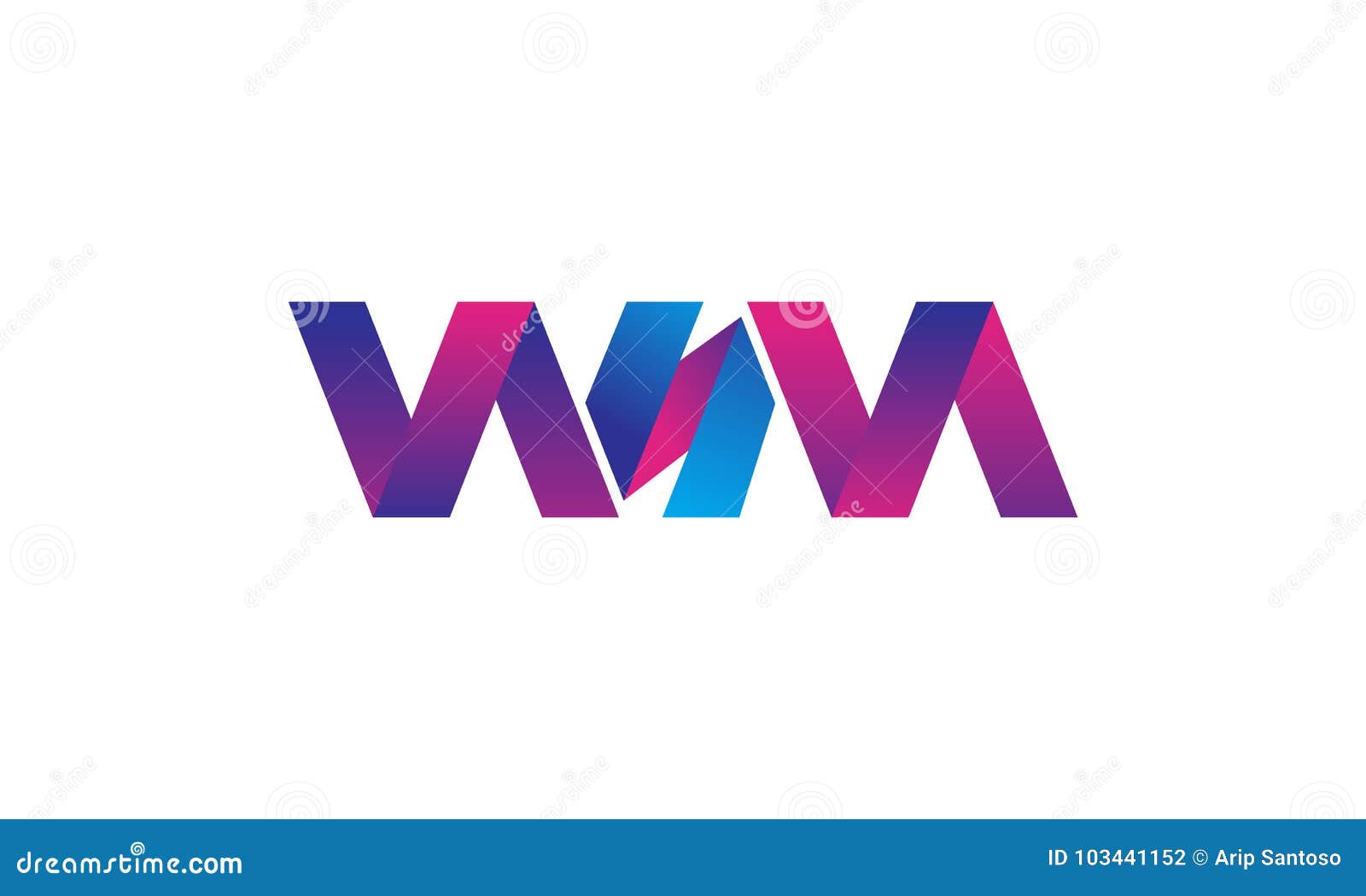 Modern Solution Letter WSM stock vector. Illustration of initial ...