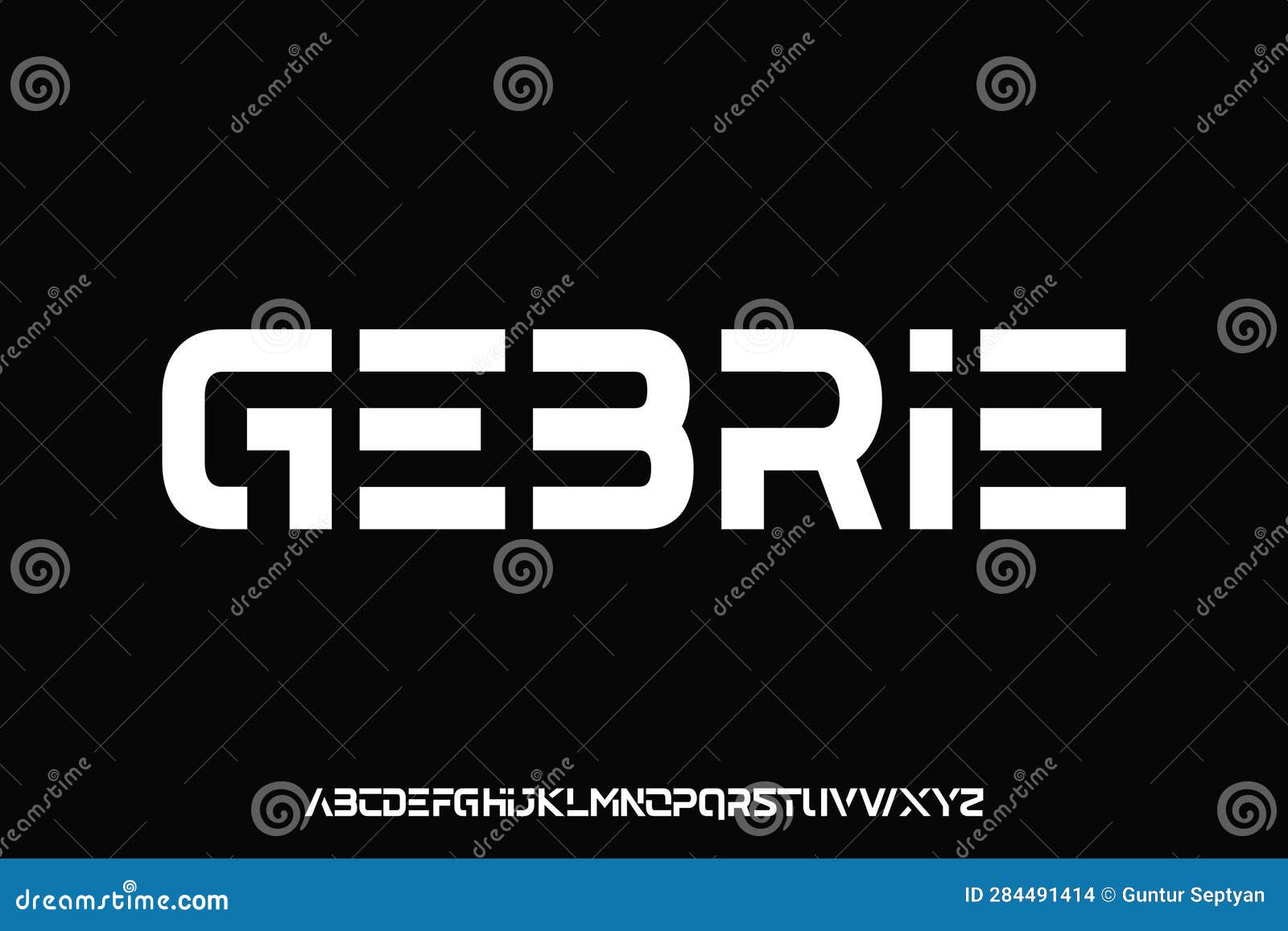 Modern Sophisticated Display Font Vector Design Stock Vector ...