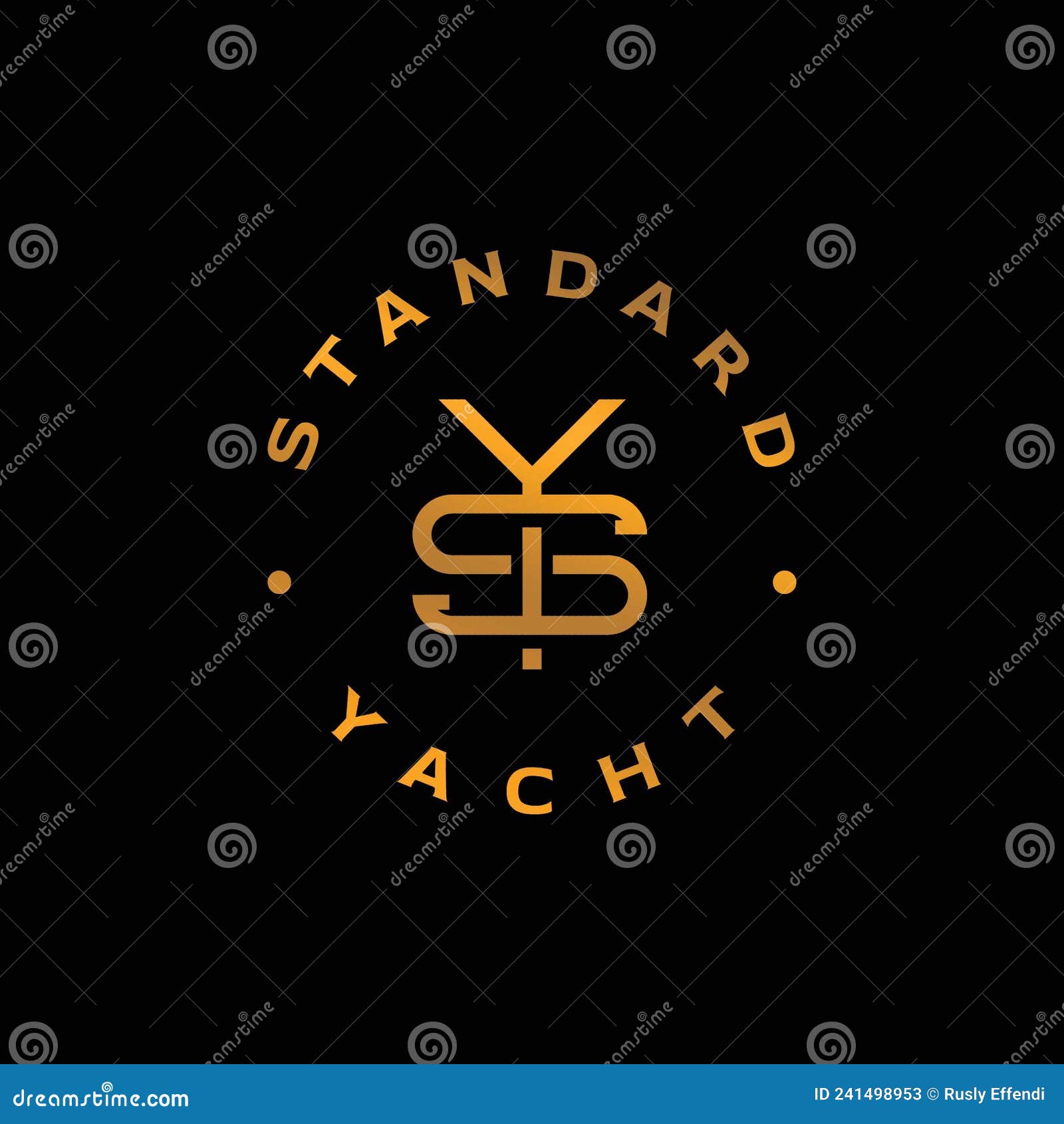 Modern and Sophisticated Initials YS Logo Design Stock Vector ...