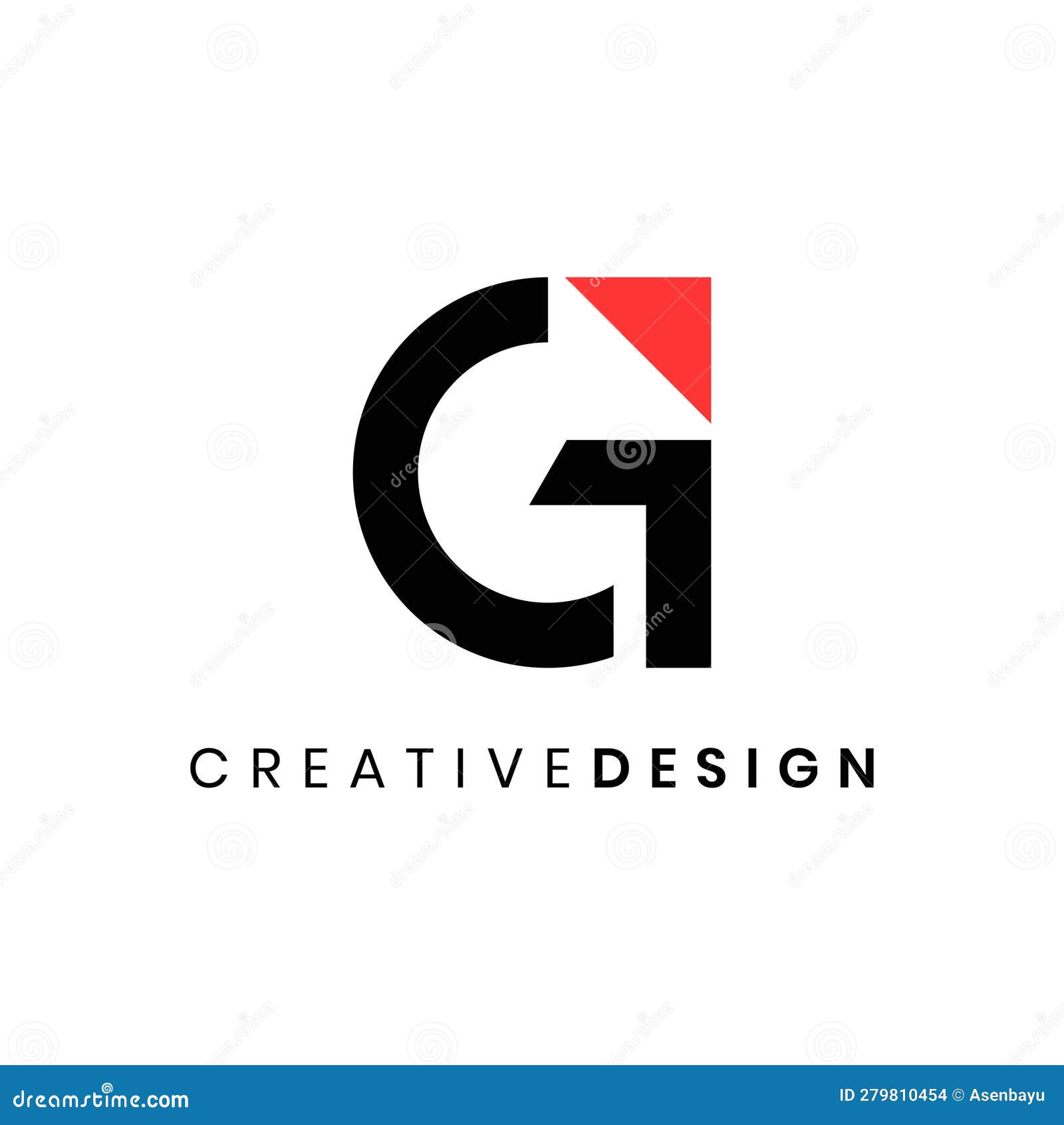 Modern Sophisticated Letter GI Logo with Arrow Vector Illustration ...
