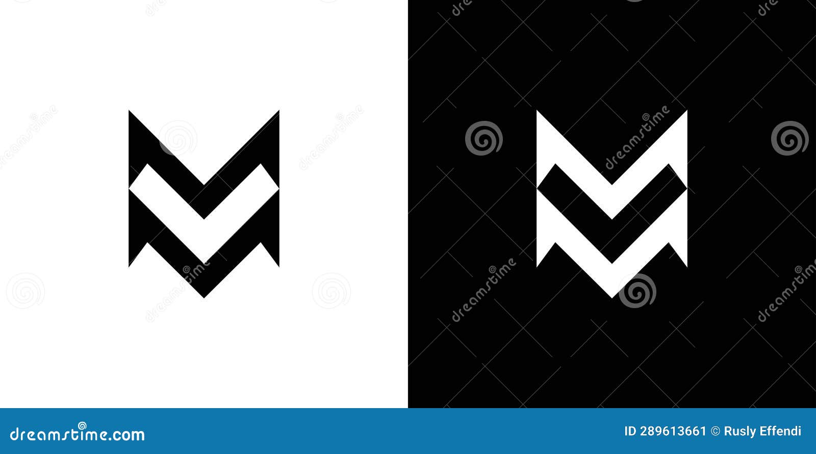 Modern and Strong MM Logo Design Stock Vector - Illustration of initial ...