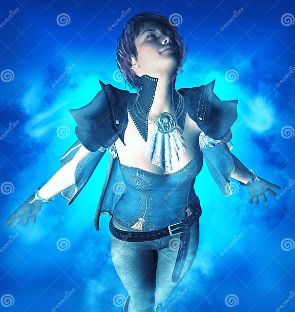 Modern Sorceress stock illustration. Illustration of fantasy - 64973136