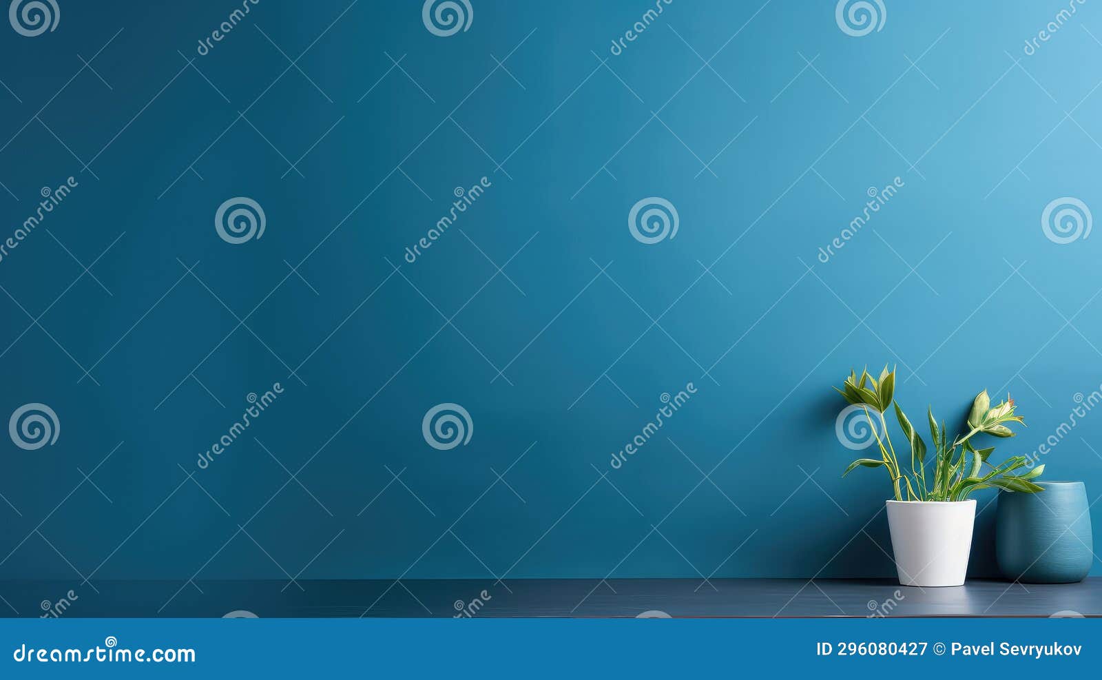 Modern Space Blue Home Background Stock Illustration - Illustration of ...