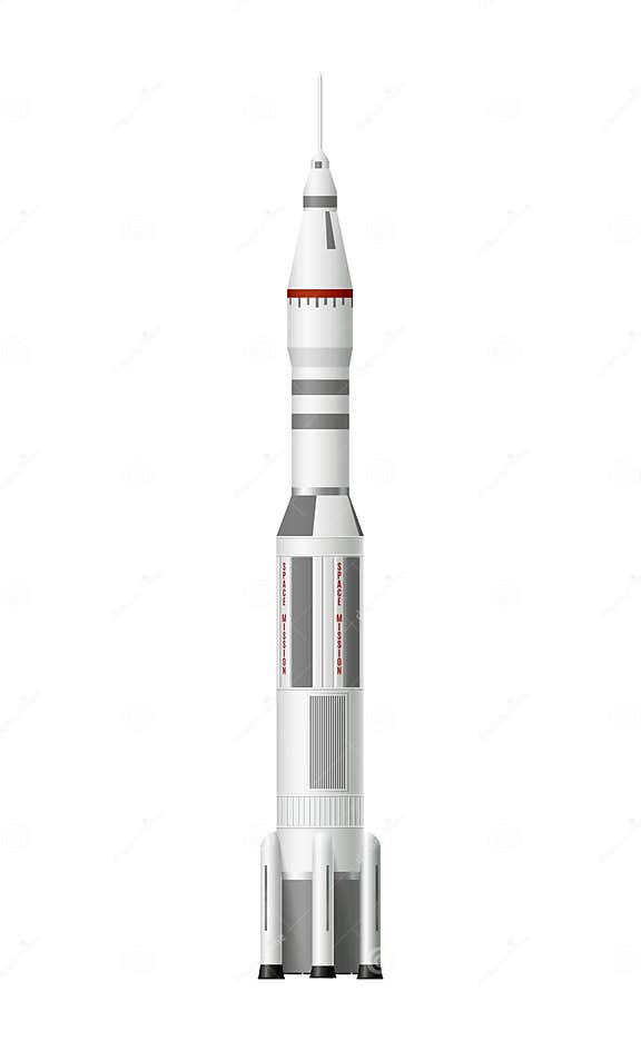Realistic Rocket Illustration Stock Vector - Illustration of cosmo ...