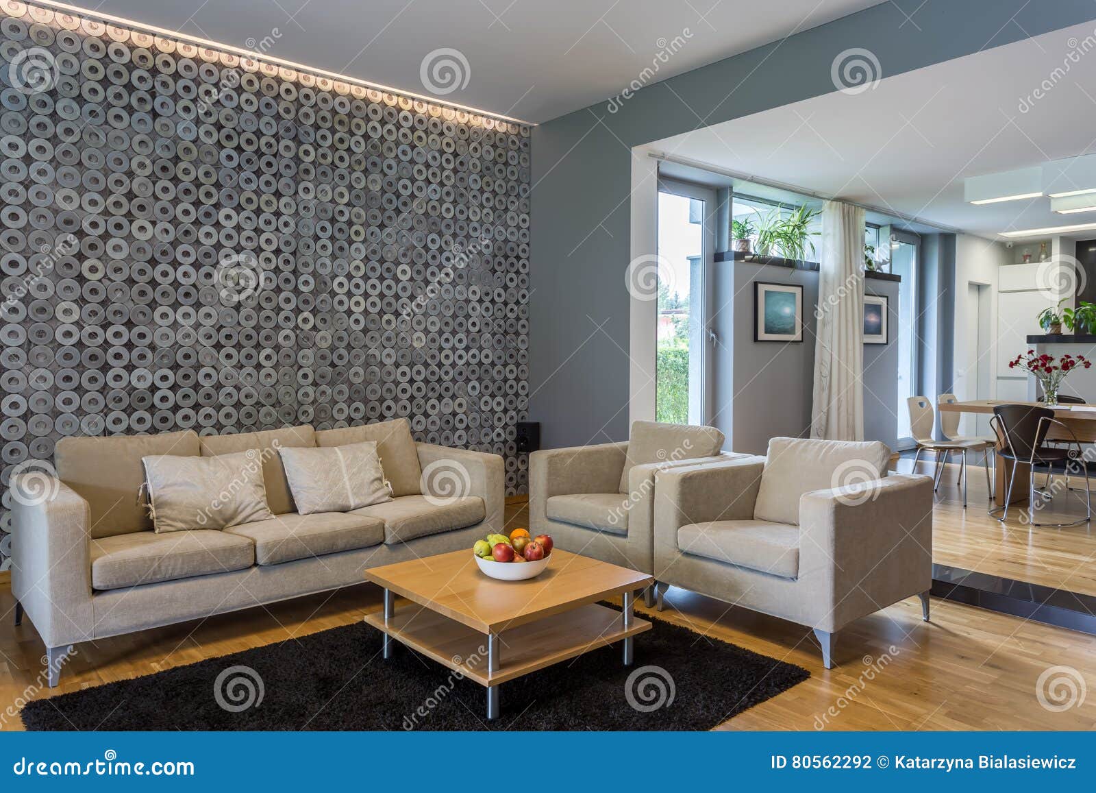 Modern and spacious house stock photo. Image of flower - 80562292