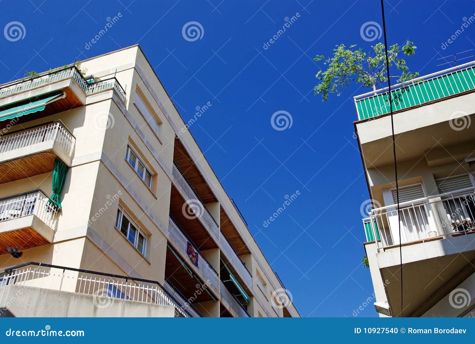 Modern Spanish Architecture. Stock Photo - Image of high, cityscape ...