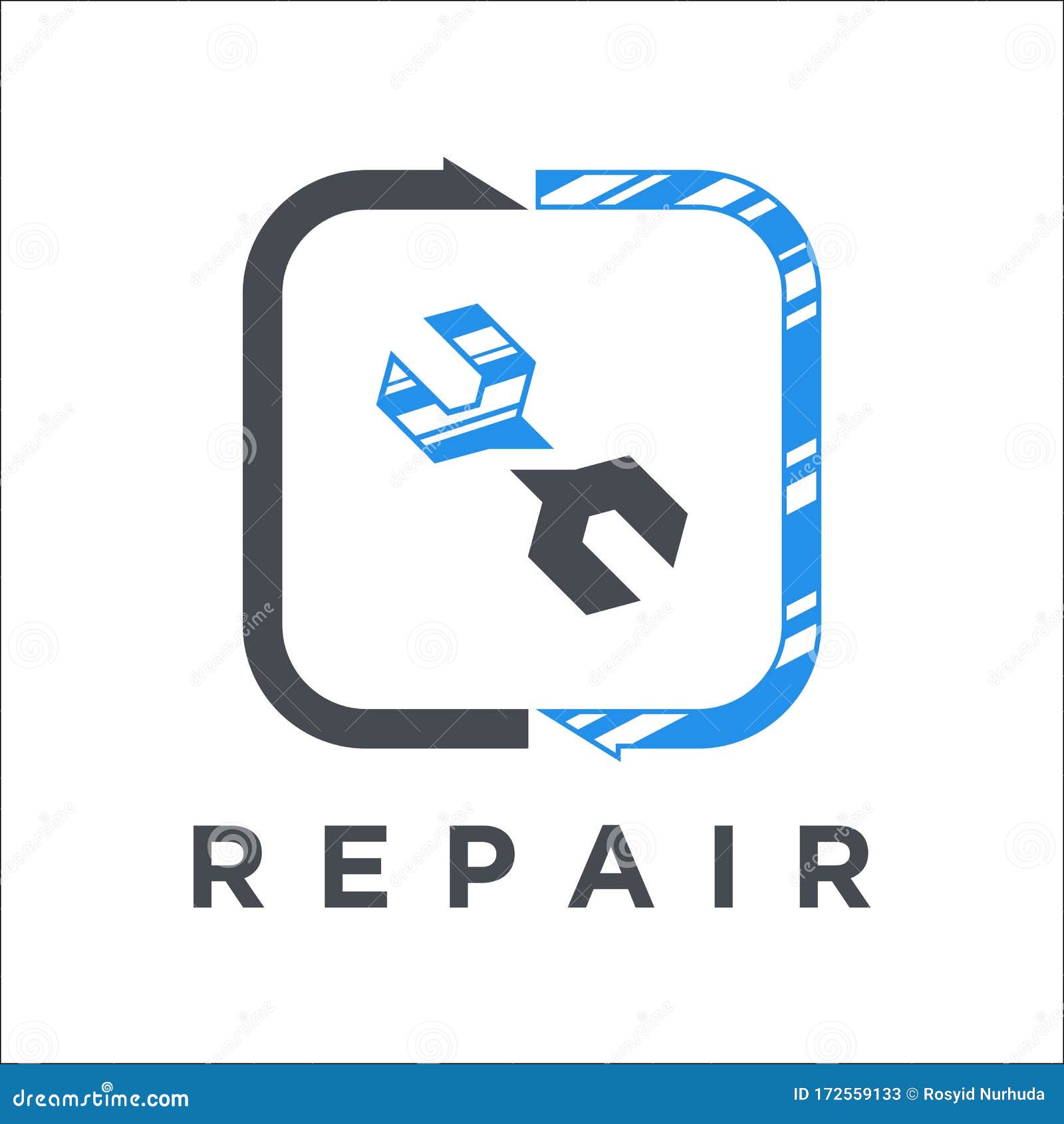 Modern Spanner Logo Vector Simple Modern Style Stock Vector ...