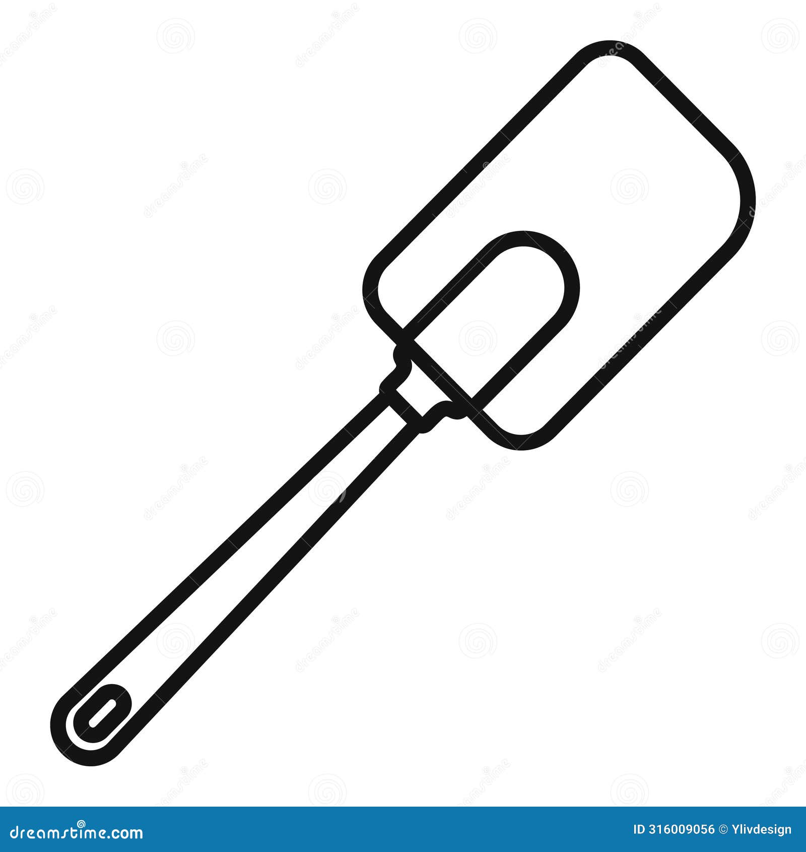 Modern Spatula Icon Outline Vector. Preparing Food Tool Stock Illustration - Illustration of ...