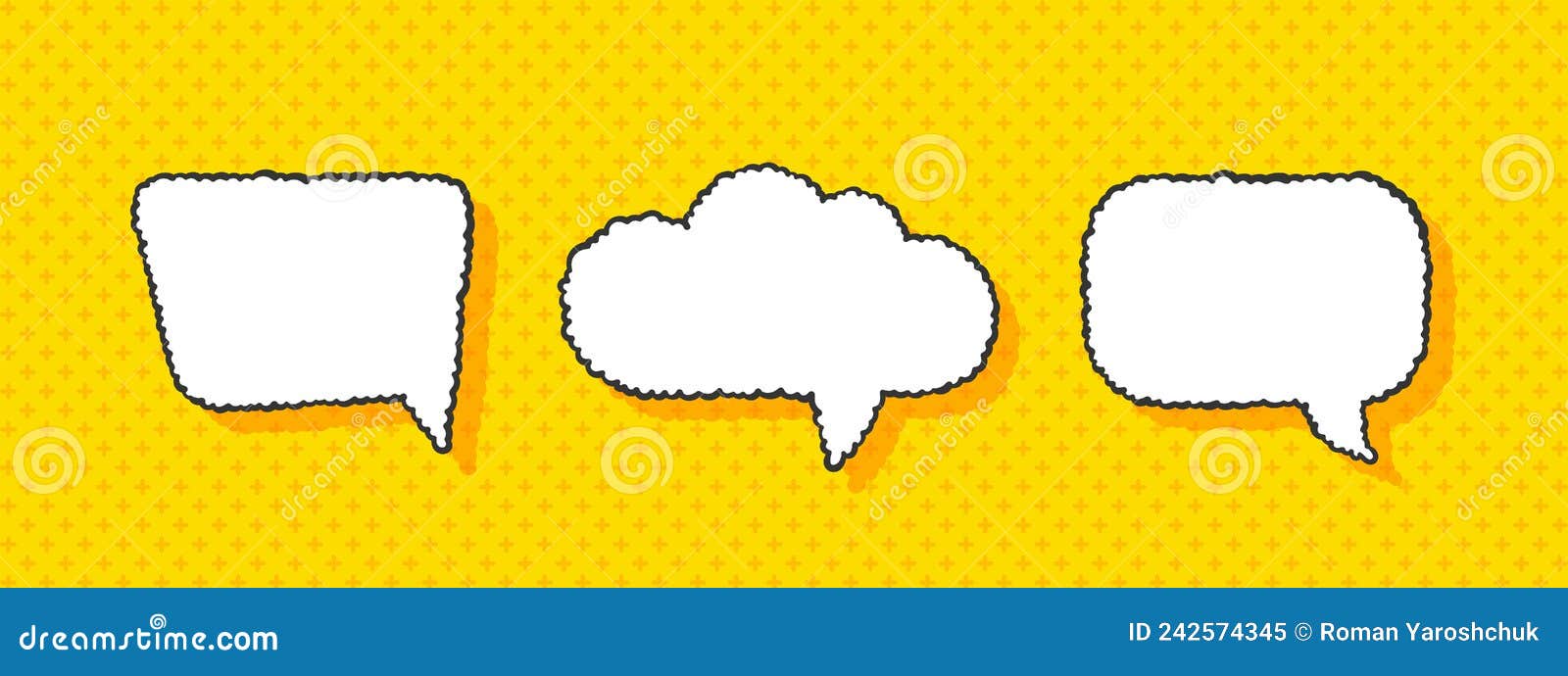 Modern Speech Bubbles. Speech Balloon, Chat Bubble Icons Stock Vector ...