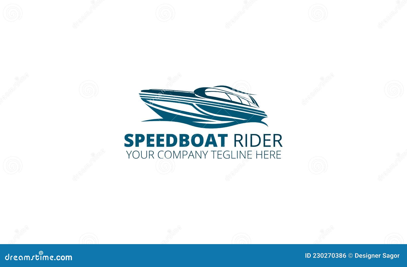 Modern Speed Boad Logo Design Stock Vector - Illustration of boat, logo ...