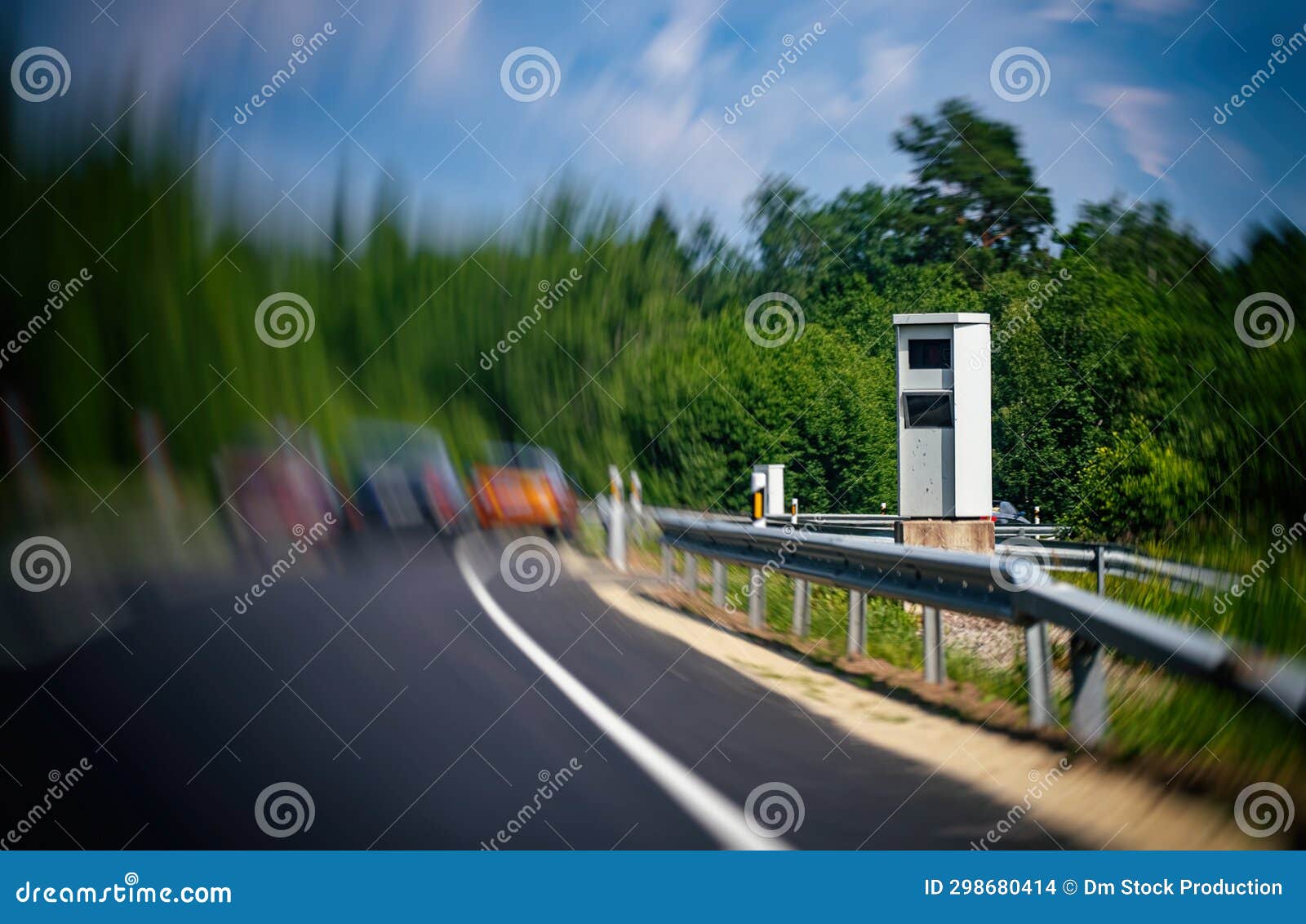 Modern speed camera stock photo. Image of device, flash - 298680414