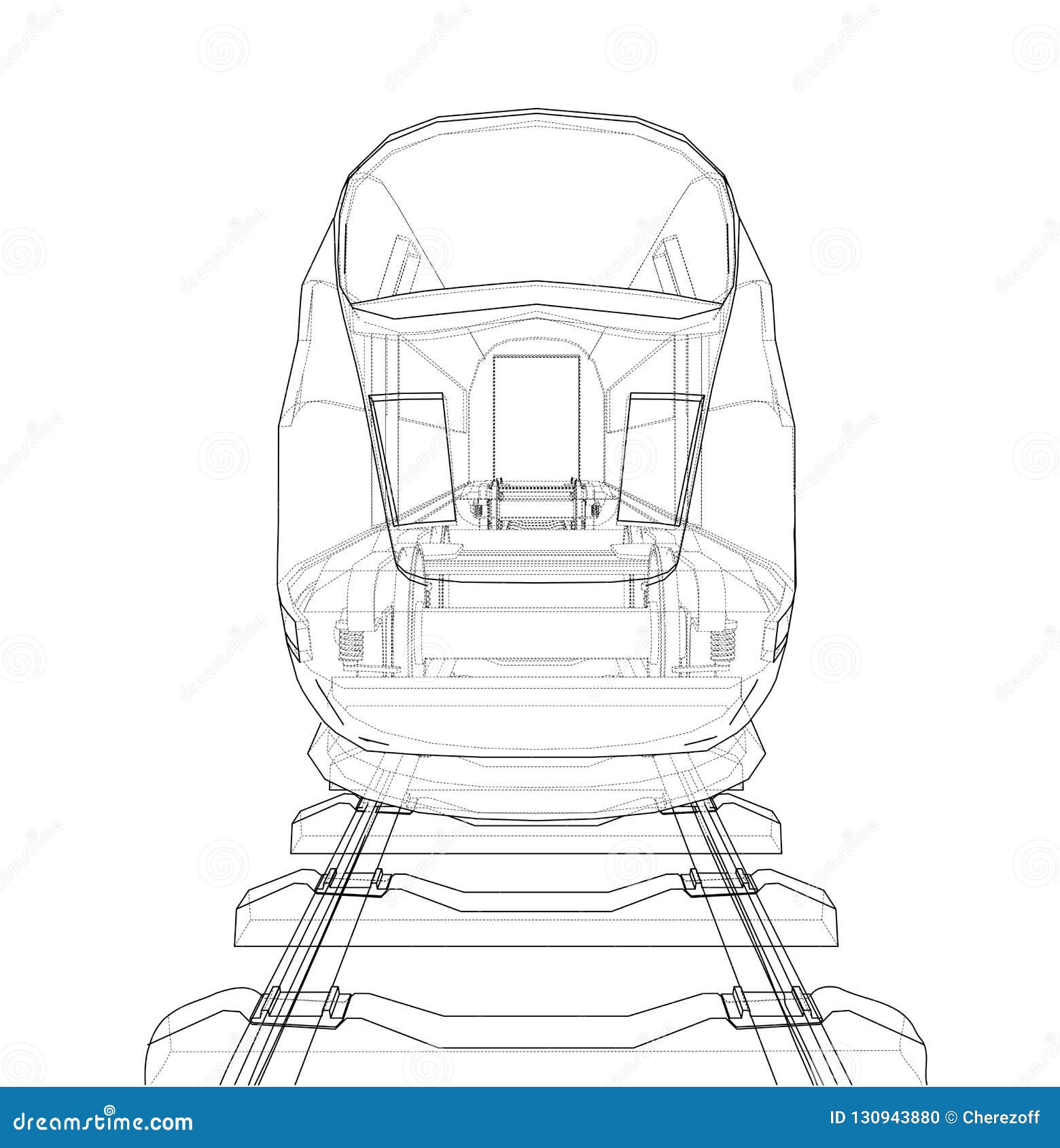 Modern Speed Train Concept. Vector Stock Vector - Illustration of ...