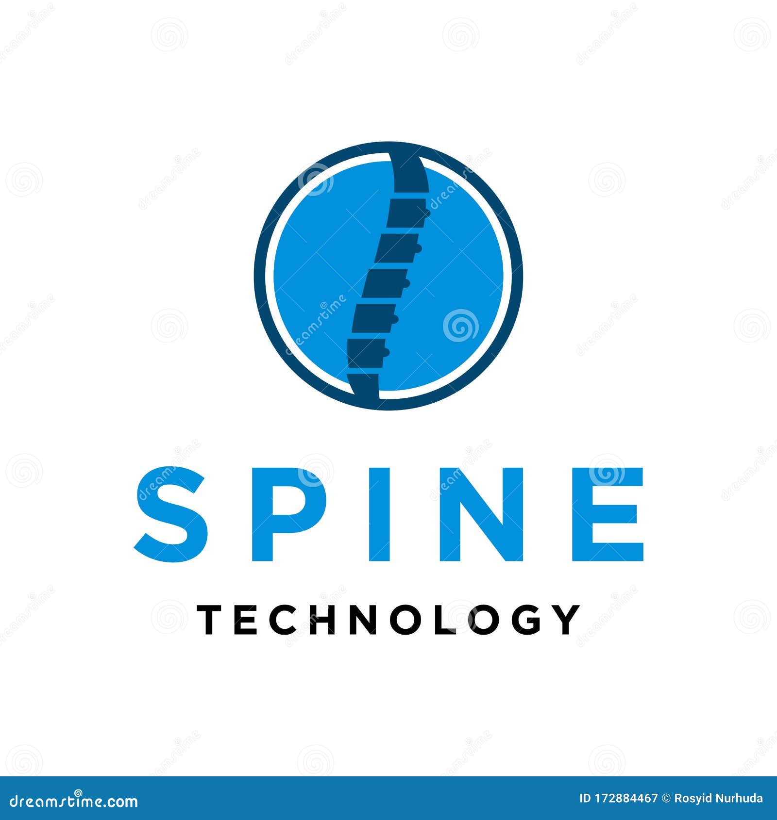 Modern Spine Abstract Vector Logo Stock Vector - Illustration of ...