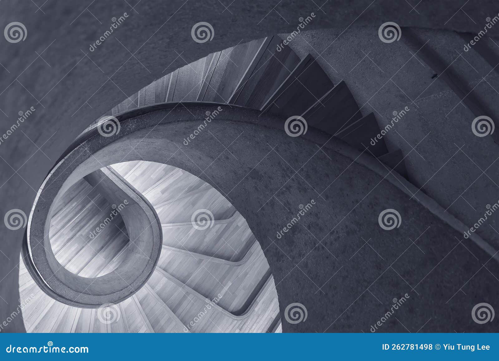 Modern Spiral Staircase. Contemporary Architecture Abstract Background ...